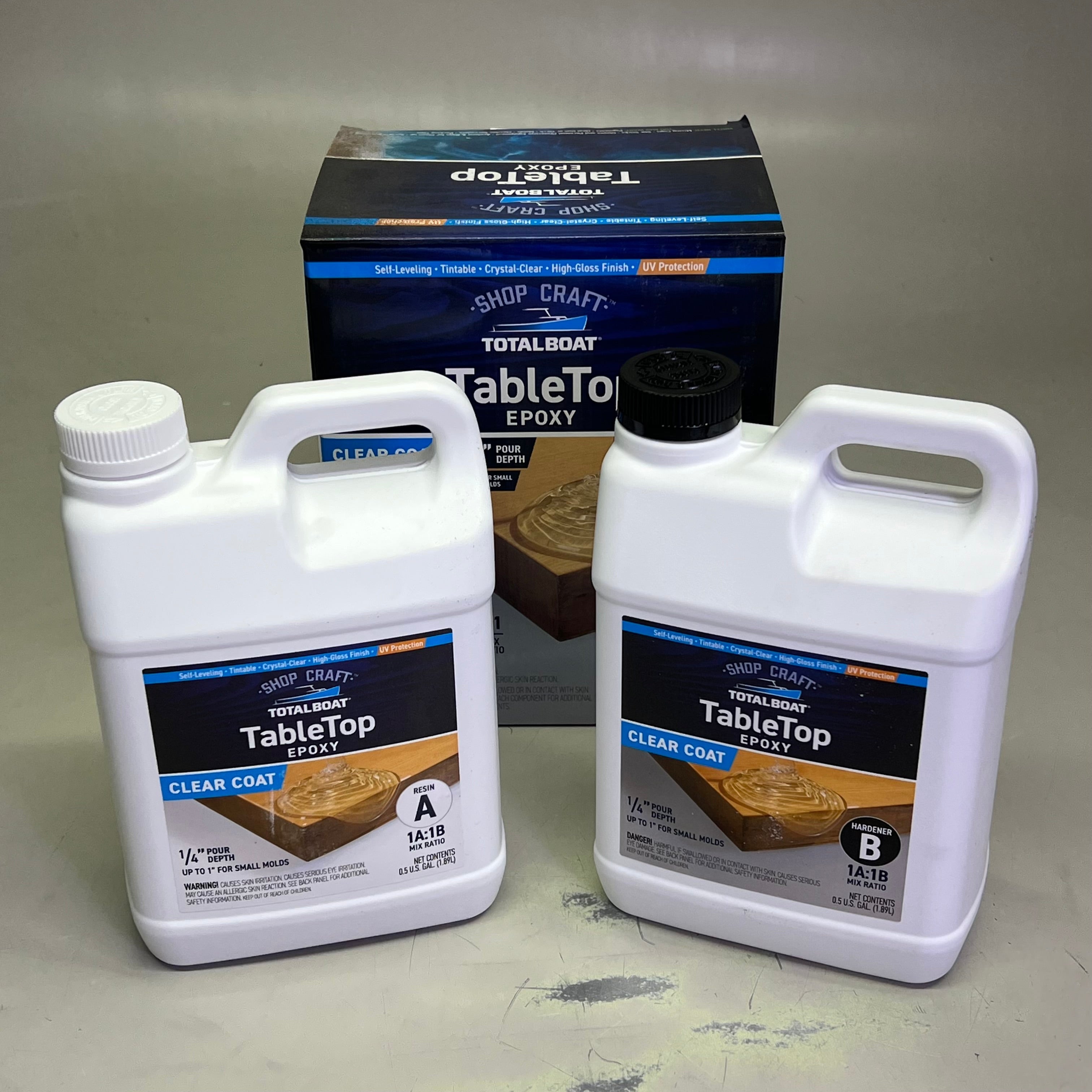 ZA@ SHOP CRAFT Total Boat Table Top Epoxy Resin Kits 2 Quart Kit Clear – PayWut