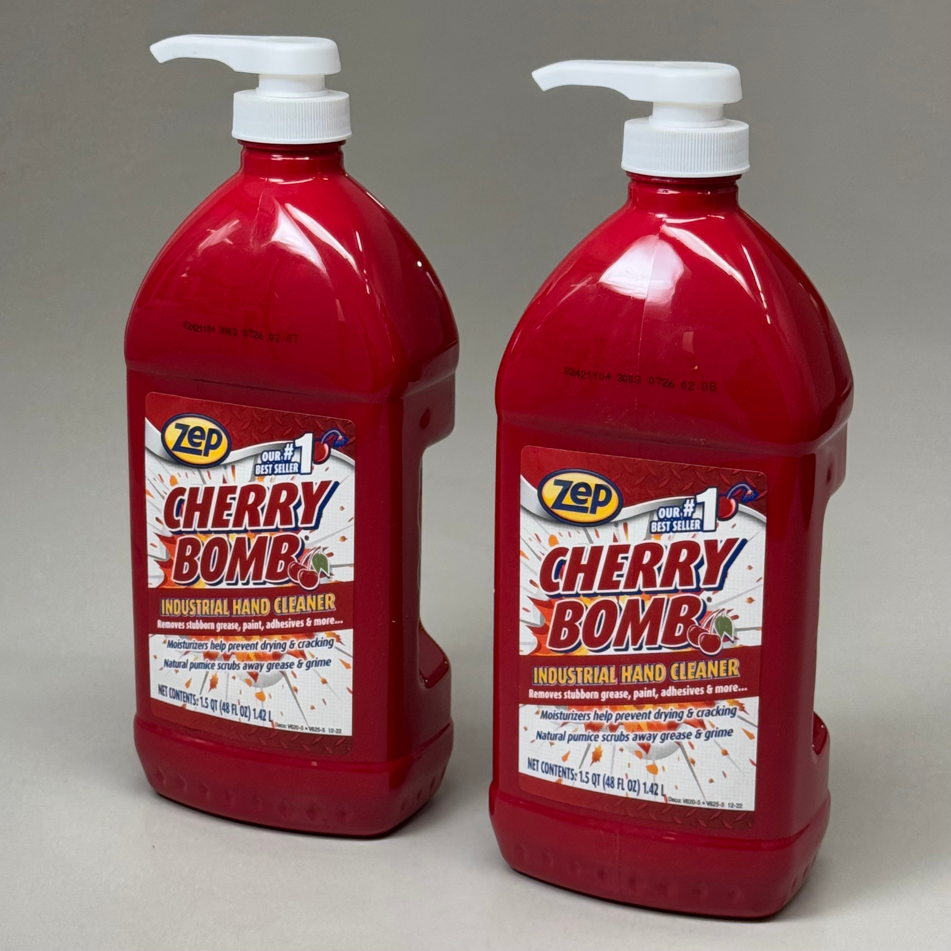ZEP (2 PACK, 48 fl oz EACH) Moisturizing Cherry Bomb Industrial Hand C – PayWut