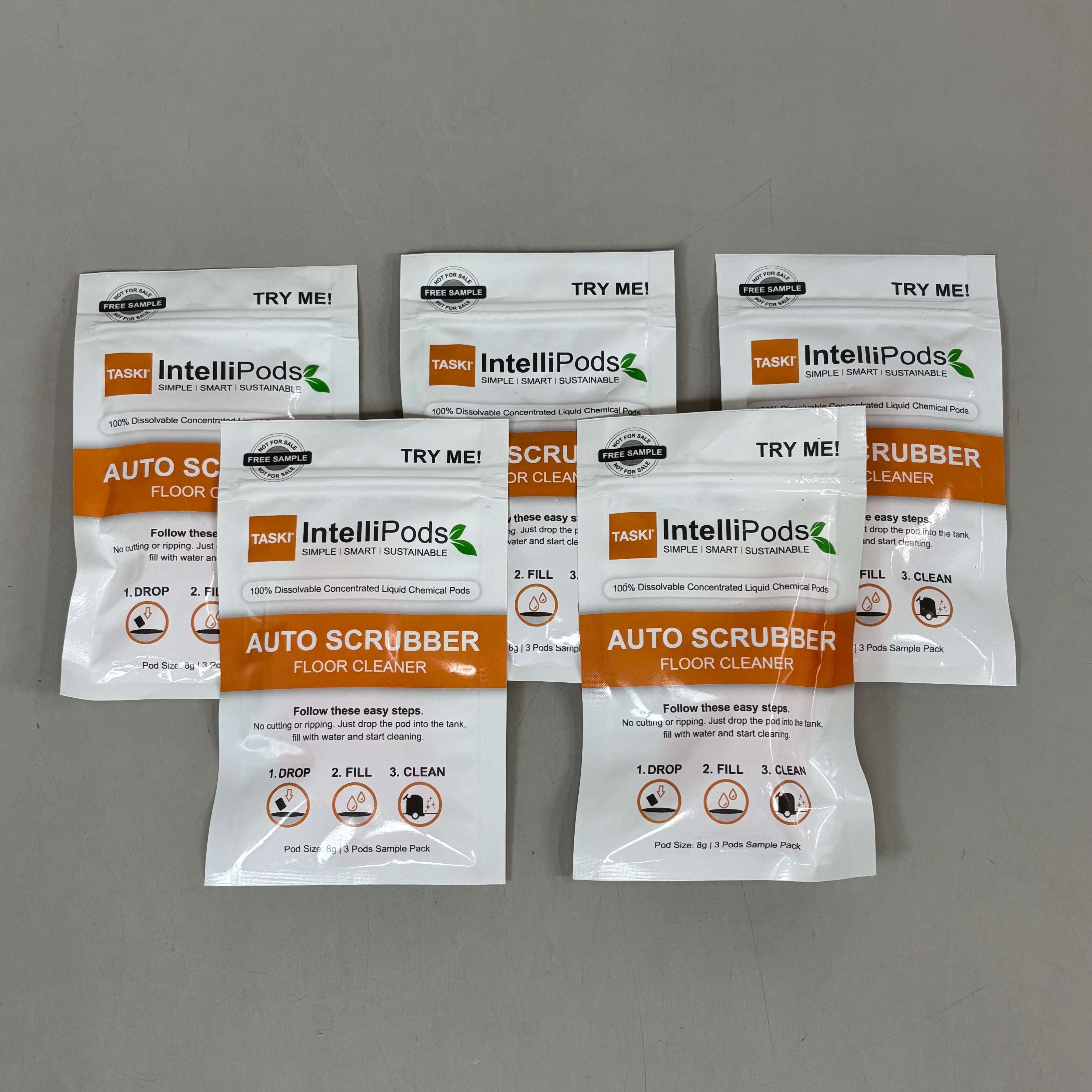 ZA@ TASKI (5 PACK, 3 PODS EACH) Biodegradable IntelliPods Auto Scrubbe – PayWut