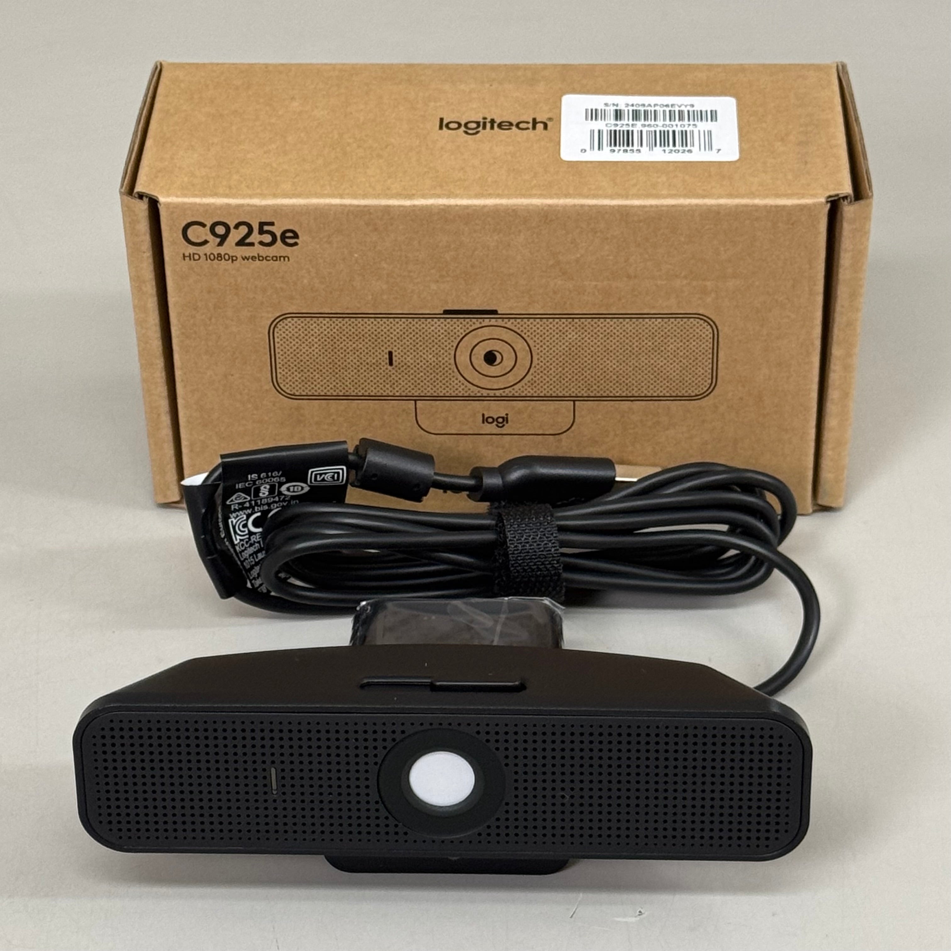 LOGITECH Clip-On Webcam FHD Camera 2 Omnidirectional Mics USB 2.0 C925 ...