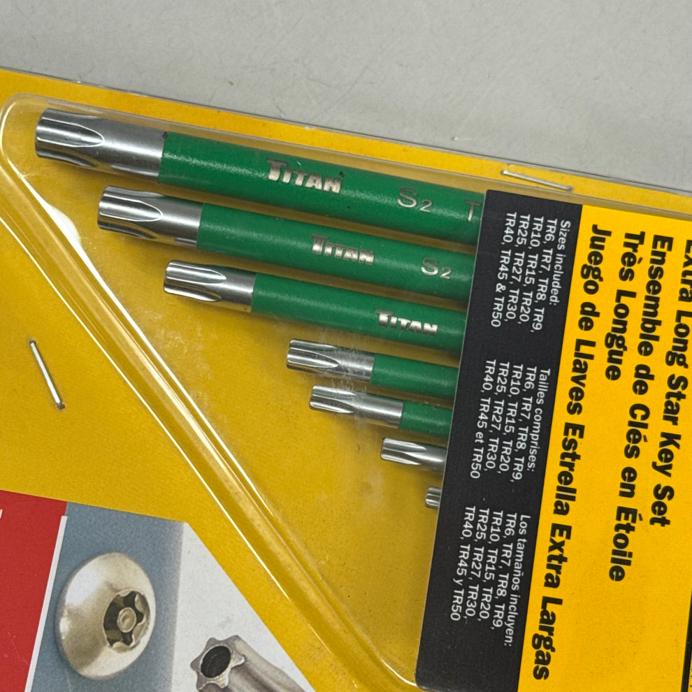 TITAN (13 Pieces) Extra Long Star Key Set TR6-TR50 Green 12715 – PayWut