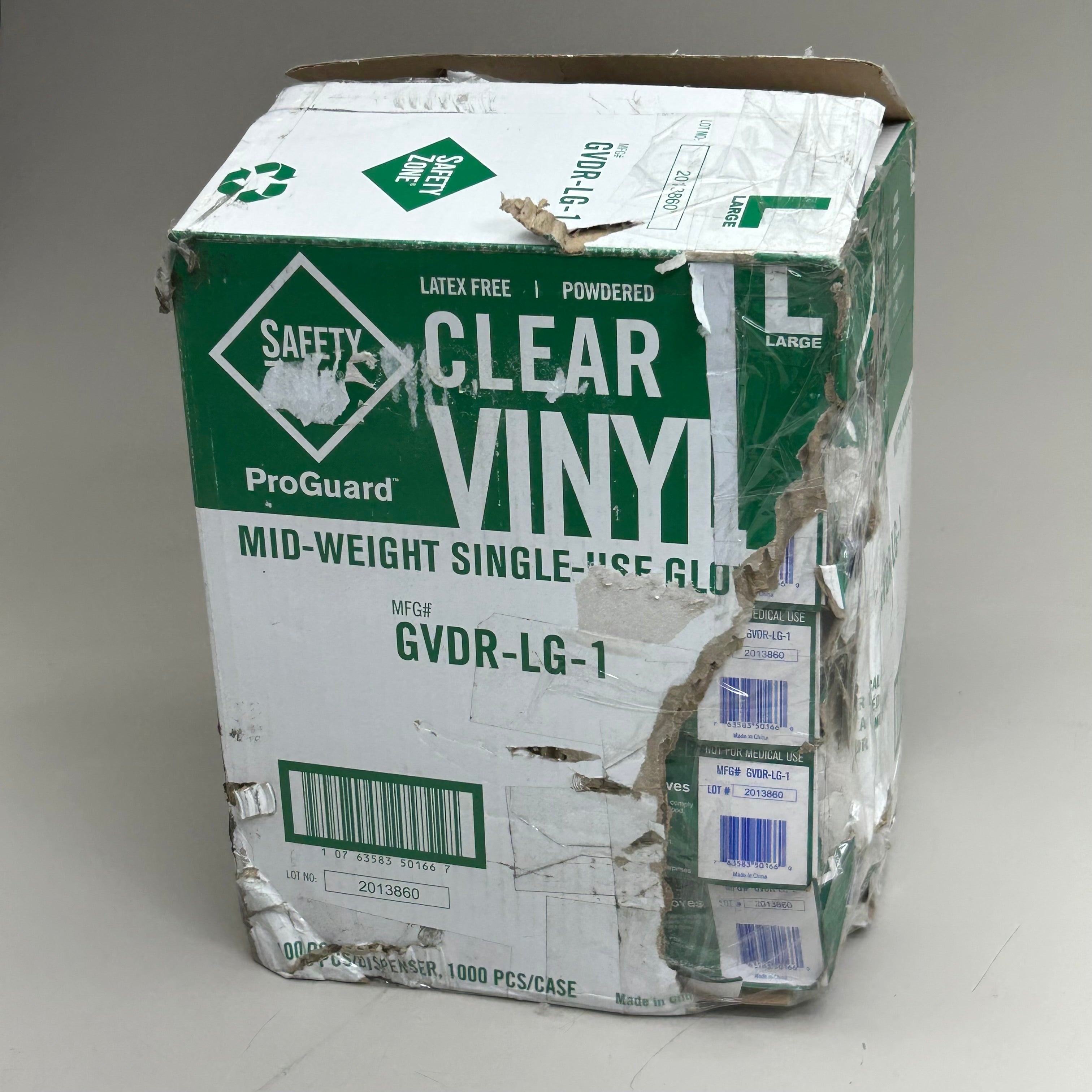 ZA@ SAFETY ZONES (10 Pack, 100 Gloves Each) Vinyl Powder Free Gloves S ...