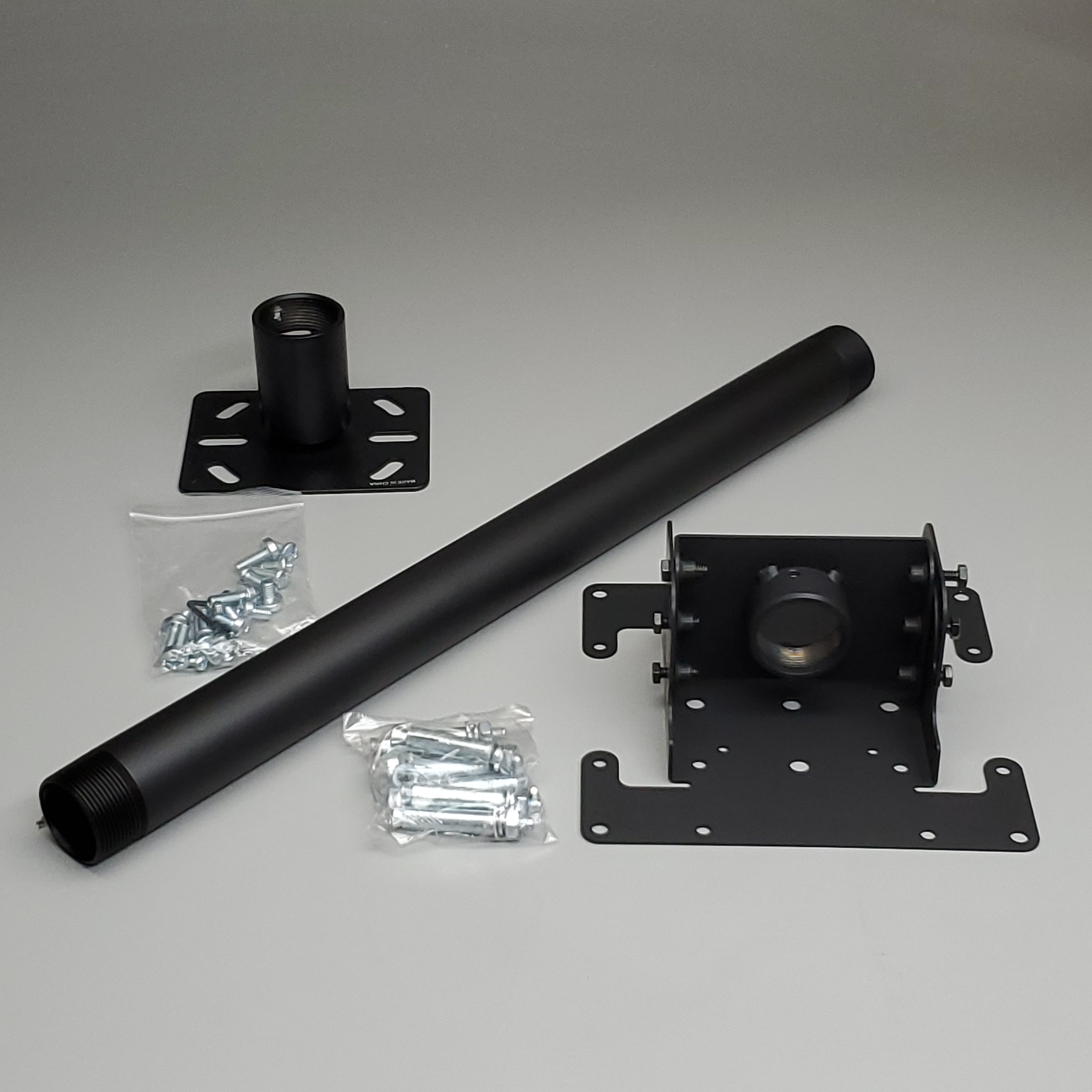 Projector TV Mount Kits 24"L Pole 6" x 6" Ceiling mount 8.5" x 8.5" Pr ...