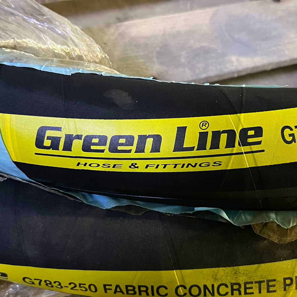 GREEN LINE Fabric Concrete Placement Hose Sz 2-1/2" 1233 PSI, G783-250 ...