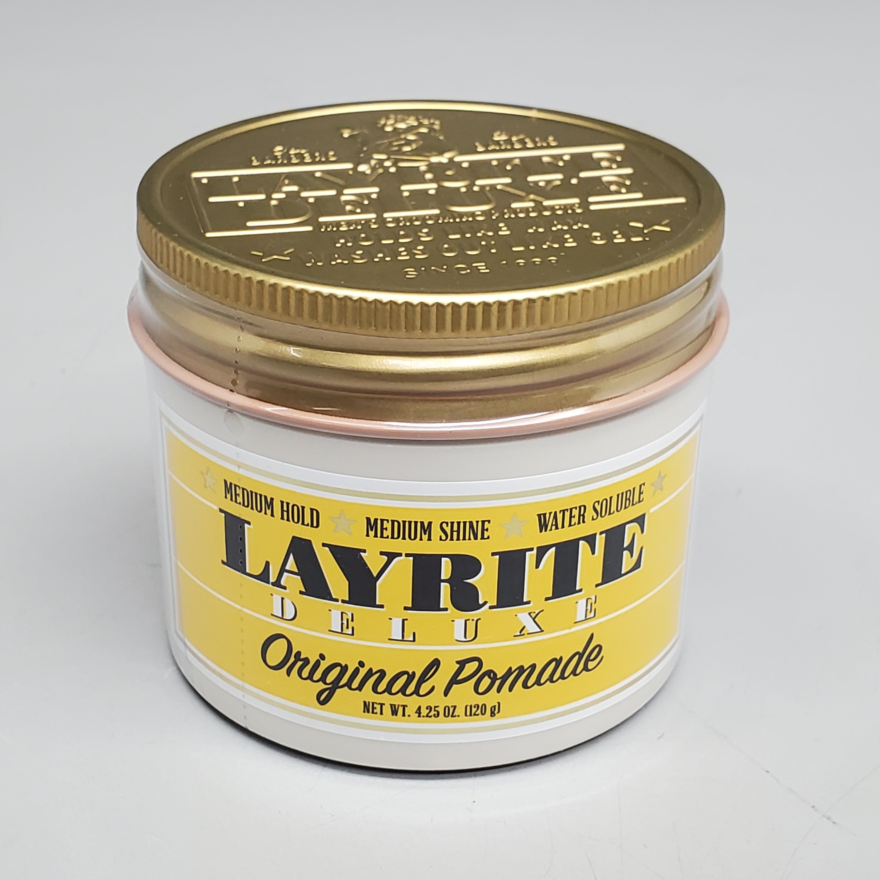 LAYRITE DELUXE Hair Original Pomade 4.25 oz Med Hold Med Shine Water S ...