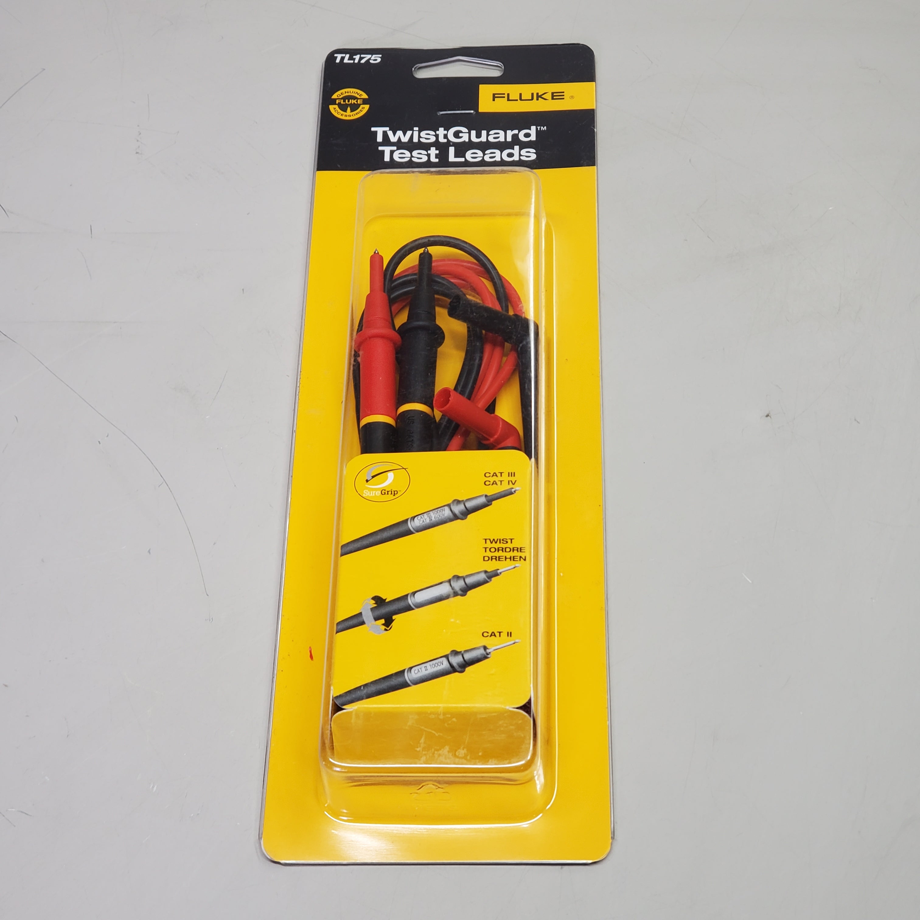 FLUKE TwistGuard Test Leads CAT II, III, IV Red / Black TL175 – PayWut