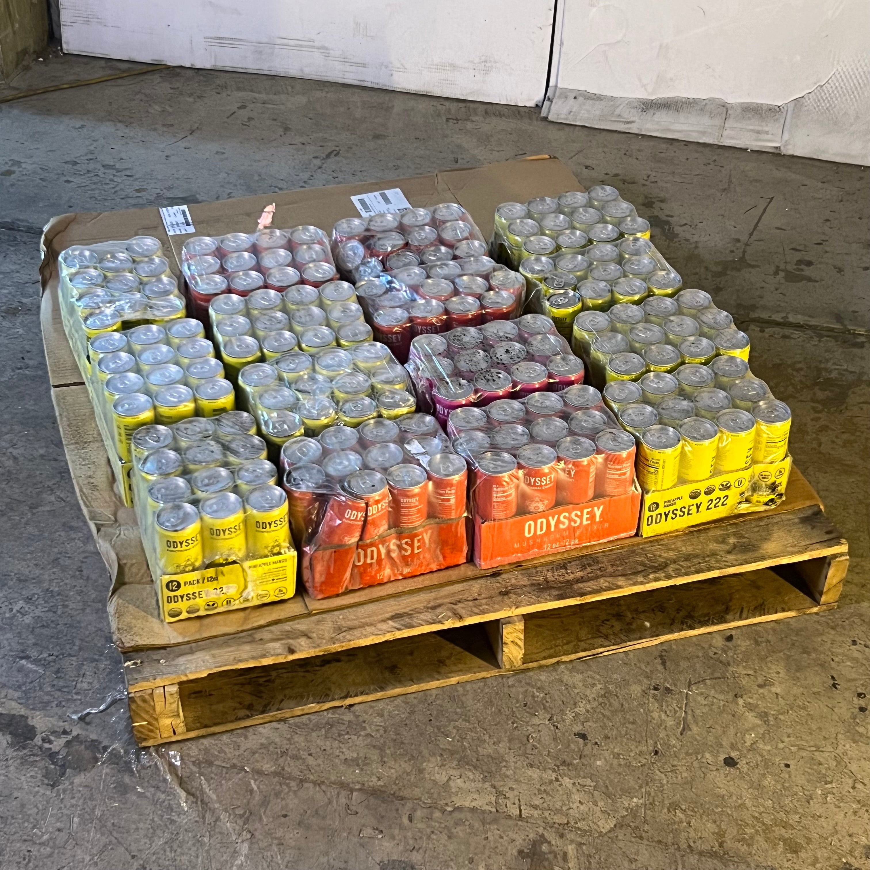 ZA@ Pallet of ODYSSEY Mushroom Elixir Sparkling Drink Energy + Focus B – PayWut