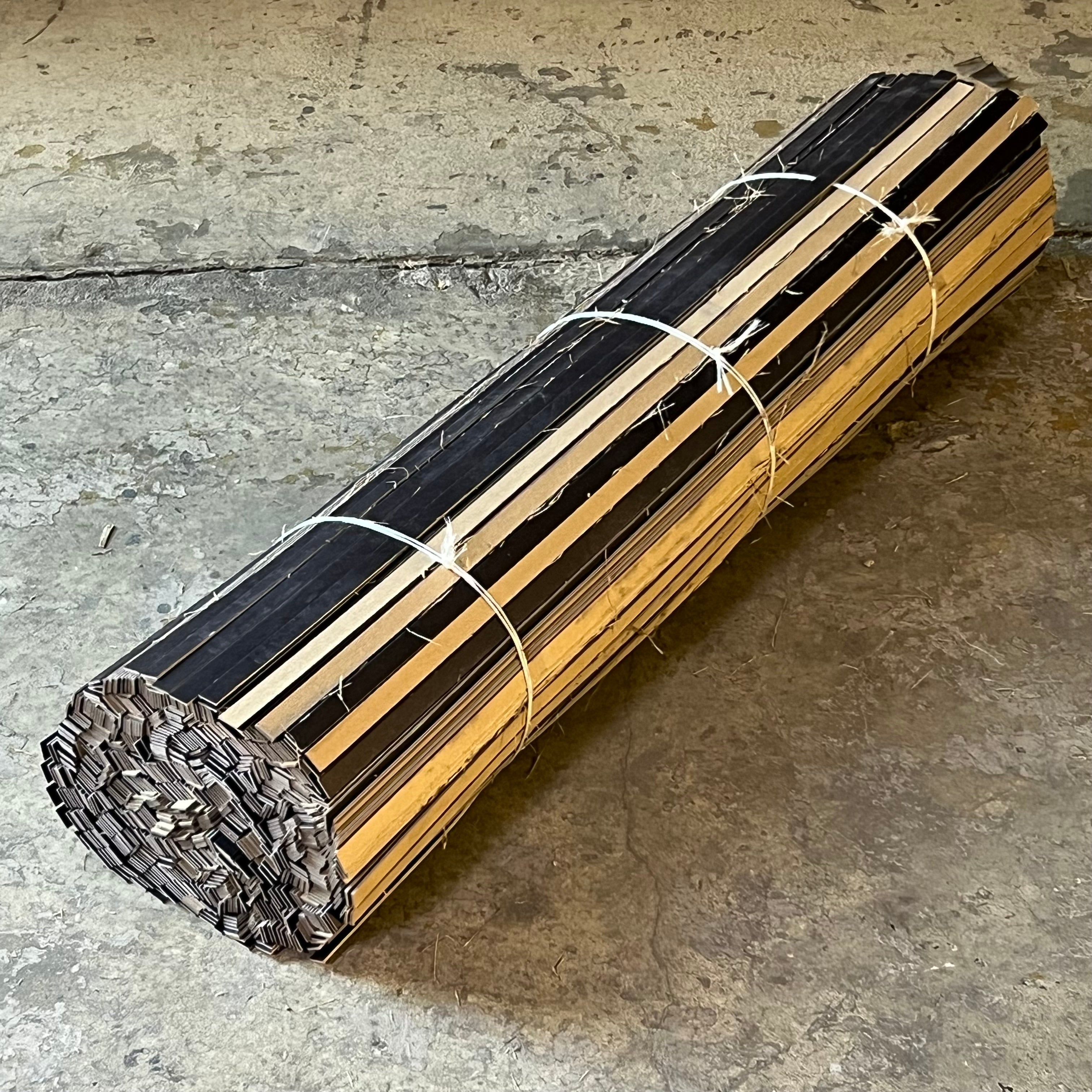 ZA@ Upholstery Cardboard Tack Strip Slats 38.5"L x 0.6"W Black A – PayWut