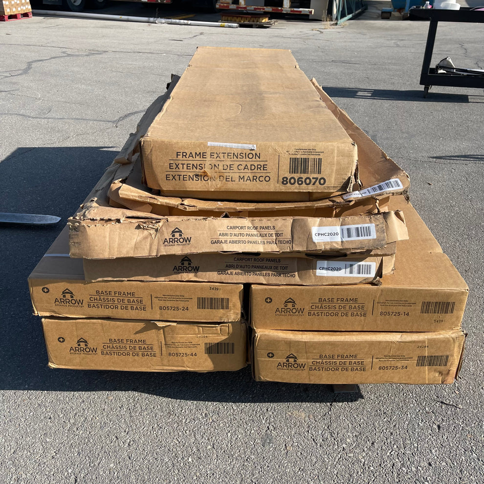 Z@ ARROW Carport 20” Black & Steel 805725 – PayWut