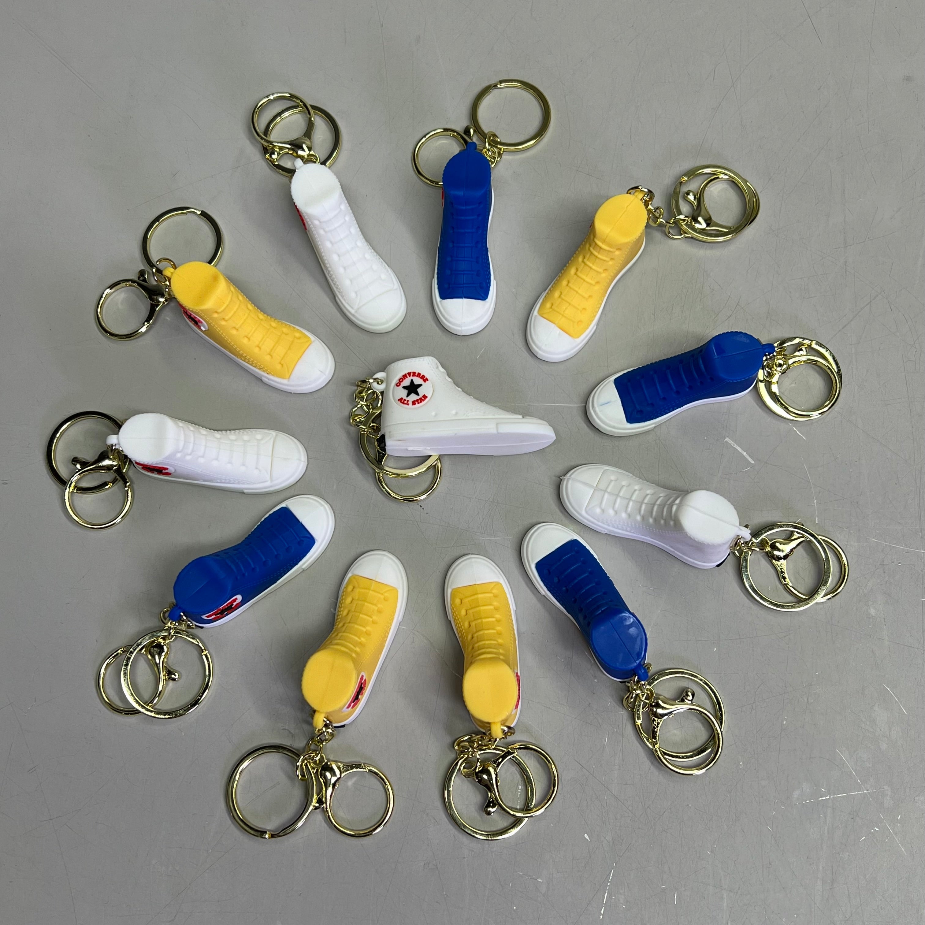 FOREVER SPORTS (12 PACK) Converse Sneaker Shoe Keychains Assorted Colo ...