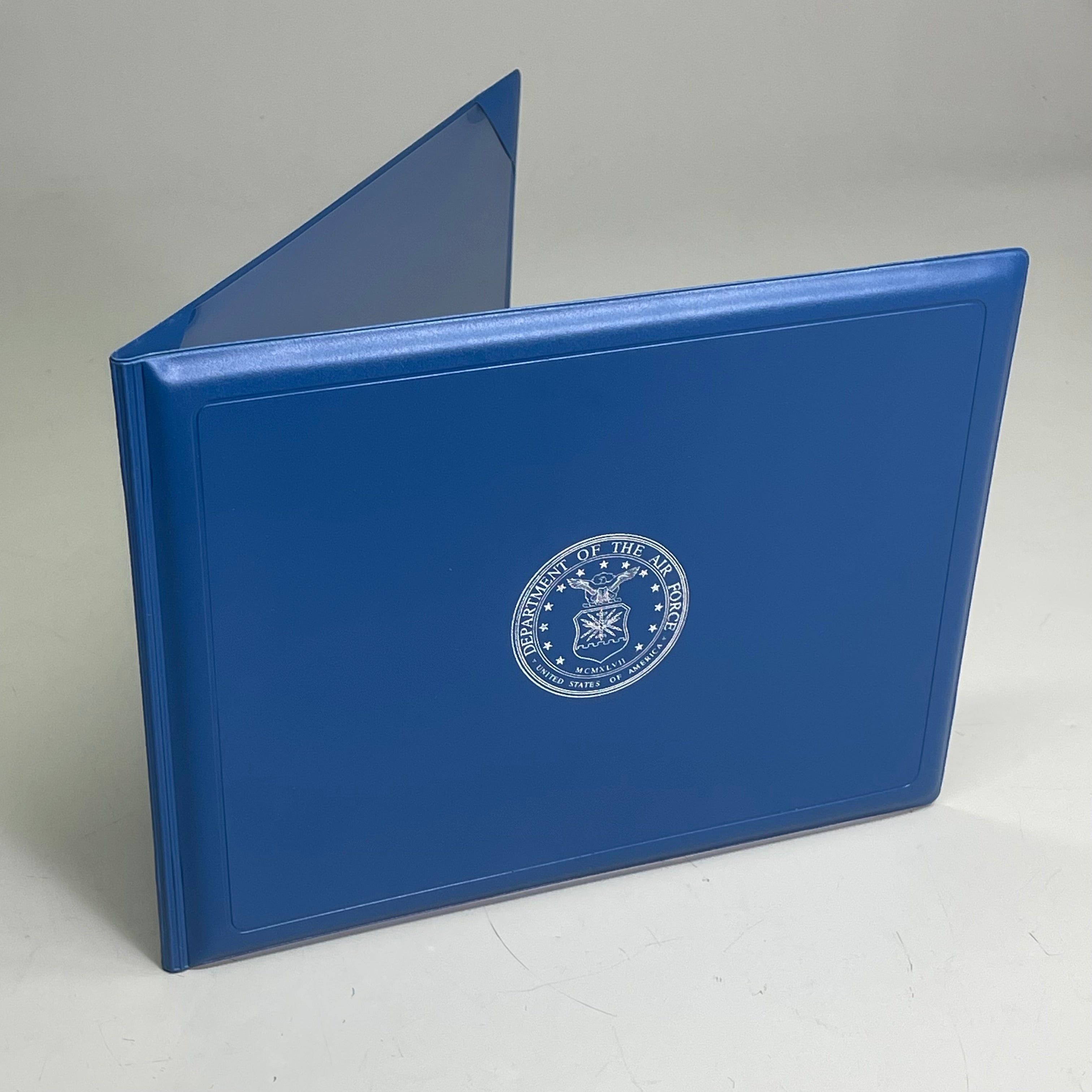 SKILCRAFT Air Force Award Certificate Binder Blue w/ Silver USAF Seal ...