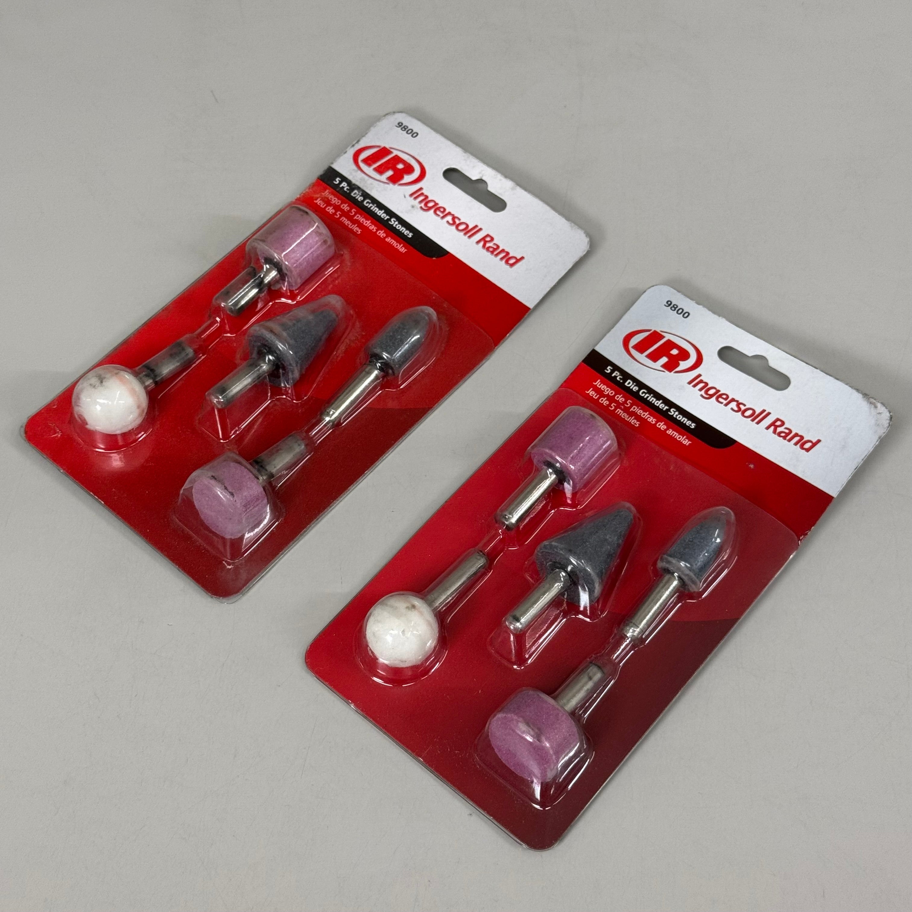 INGERSOLL RAND (2 PACK) Die Grinder Stones 1/4" Shank Lasting 5 Piece ...