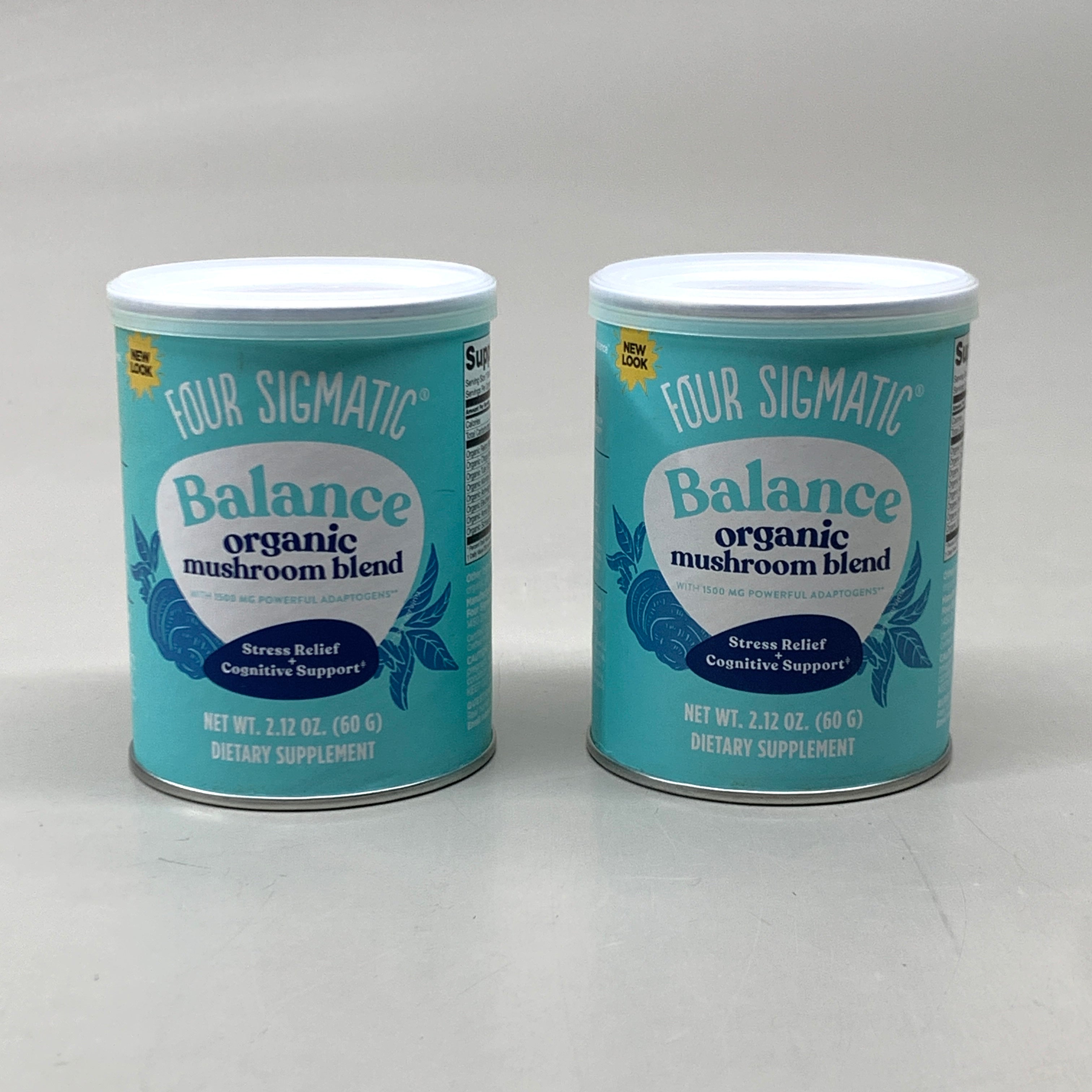 FOUR SIGMATIC (2 PACK) Balance Organic Mushroom Blend Supplement 2.12 ...