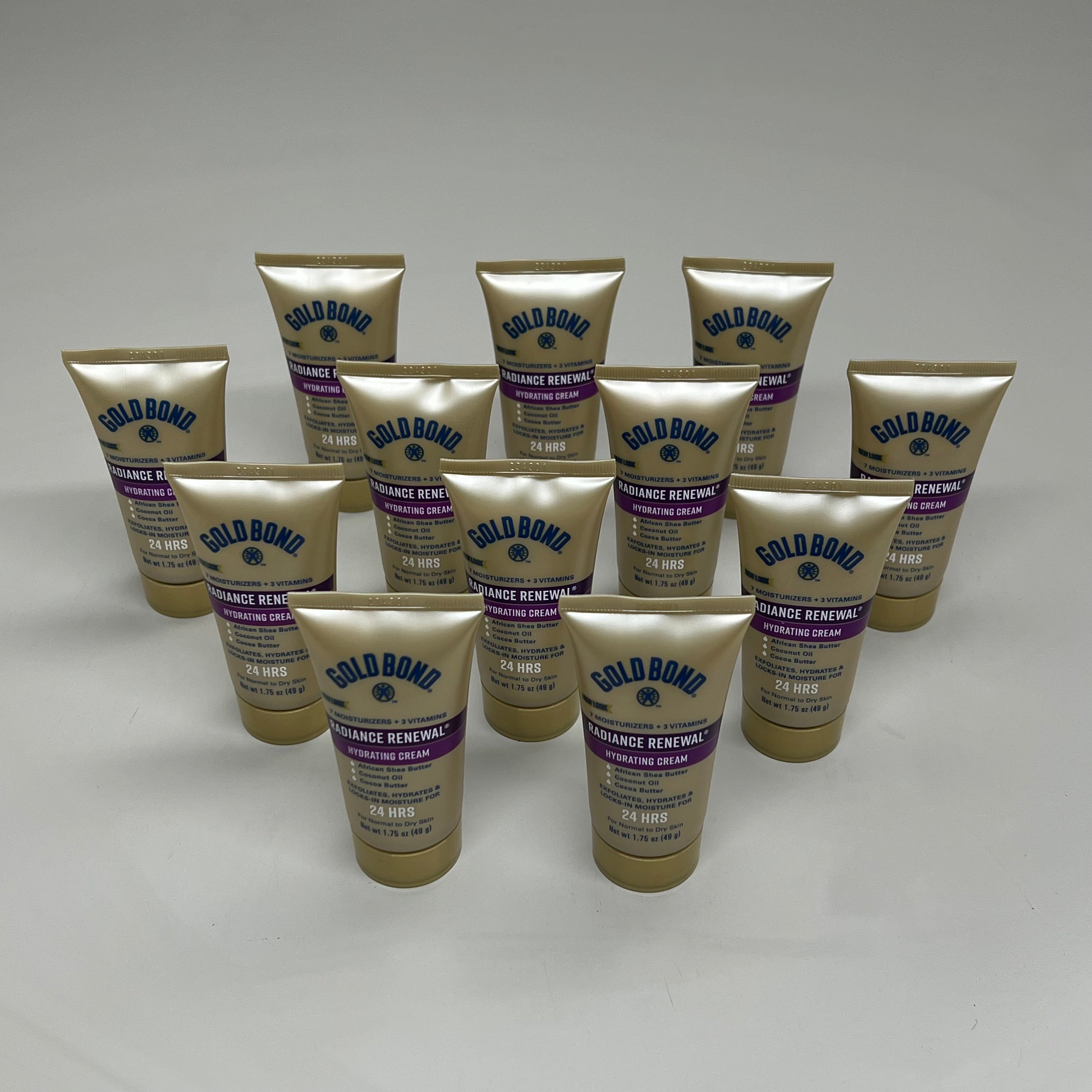 GOLDBOND (12 PACK) Radiance Renewal Hydrating Cream Triple Action Form ...