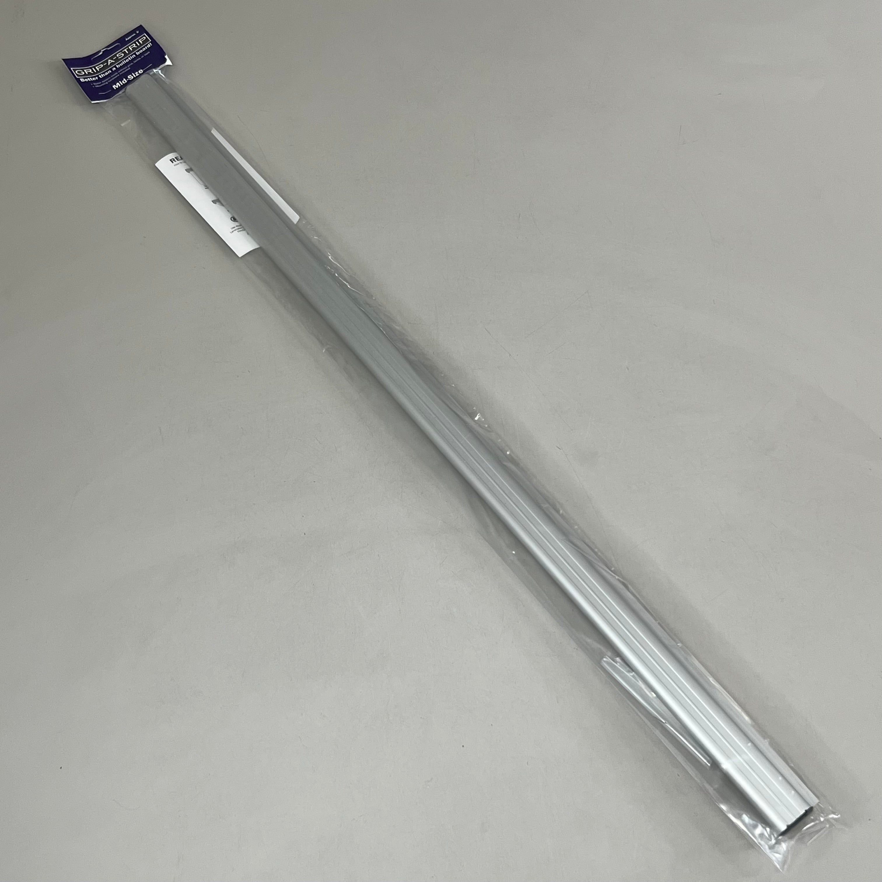 ADVANTUS Grip-A-Strip Display Rail 36x1.5 Aluminum Finish 091141020057 ...