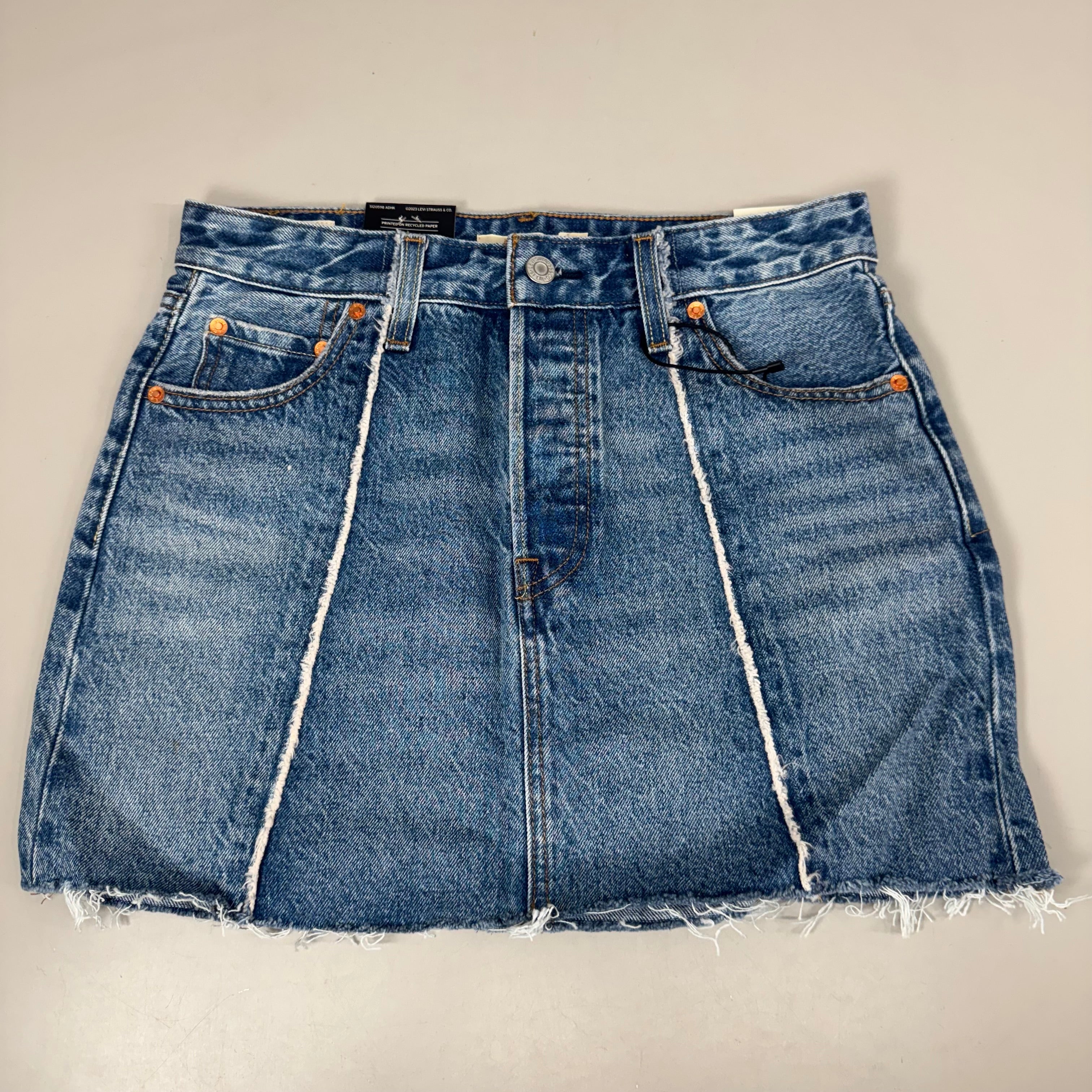 LEVIS Recrafted Icon Skirt Mid Rise Original Women's Sz 26 Novel Notio ...
