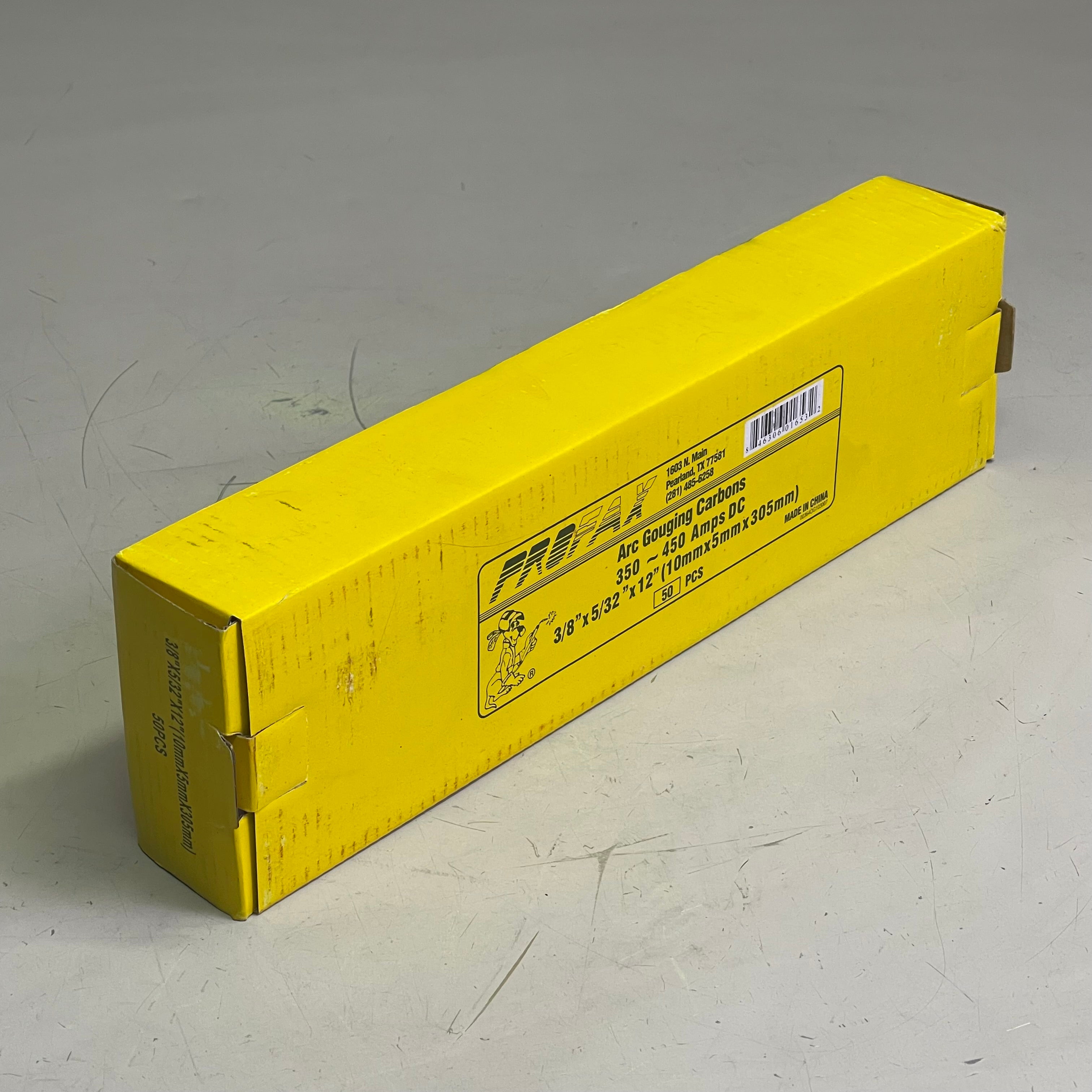 PROFAX (50 PK) Arc Gouging Carbons, 350~450 Amps DC 3/8"x5/32"x12" 003 ...