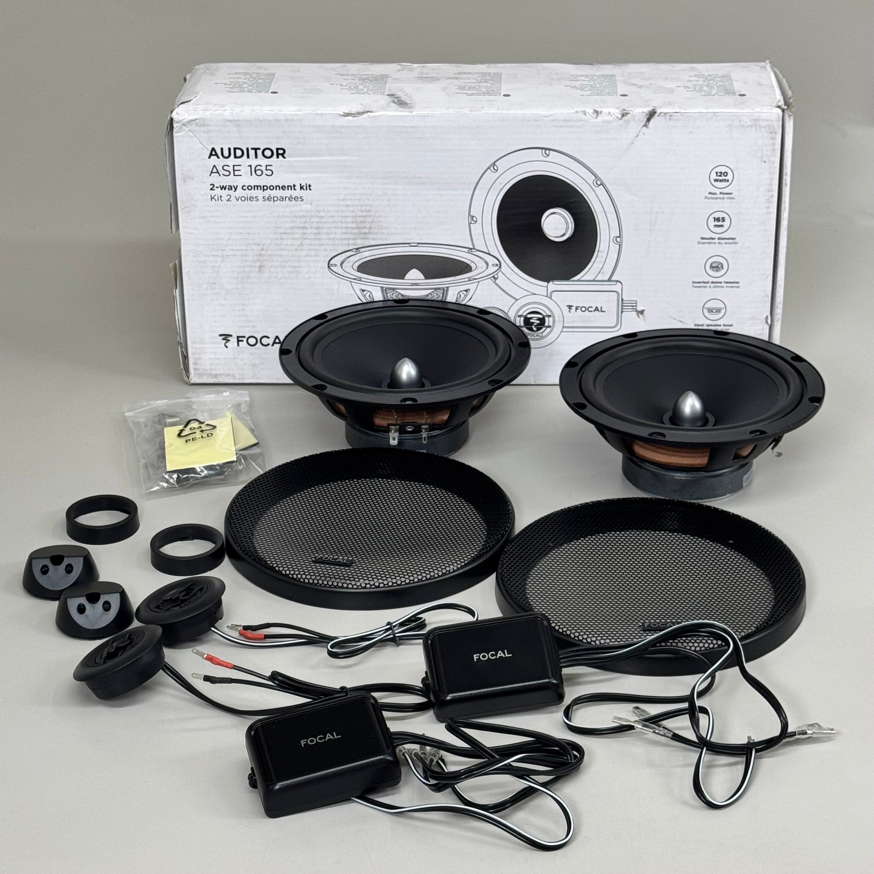 FOCAL 2 Separate Way 16.5cm Kit 16.5cm Woofer Polypropylene Cone Black ...