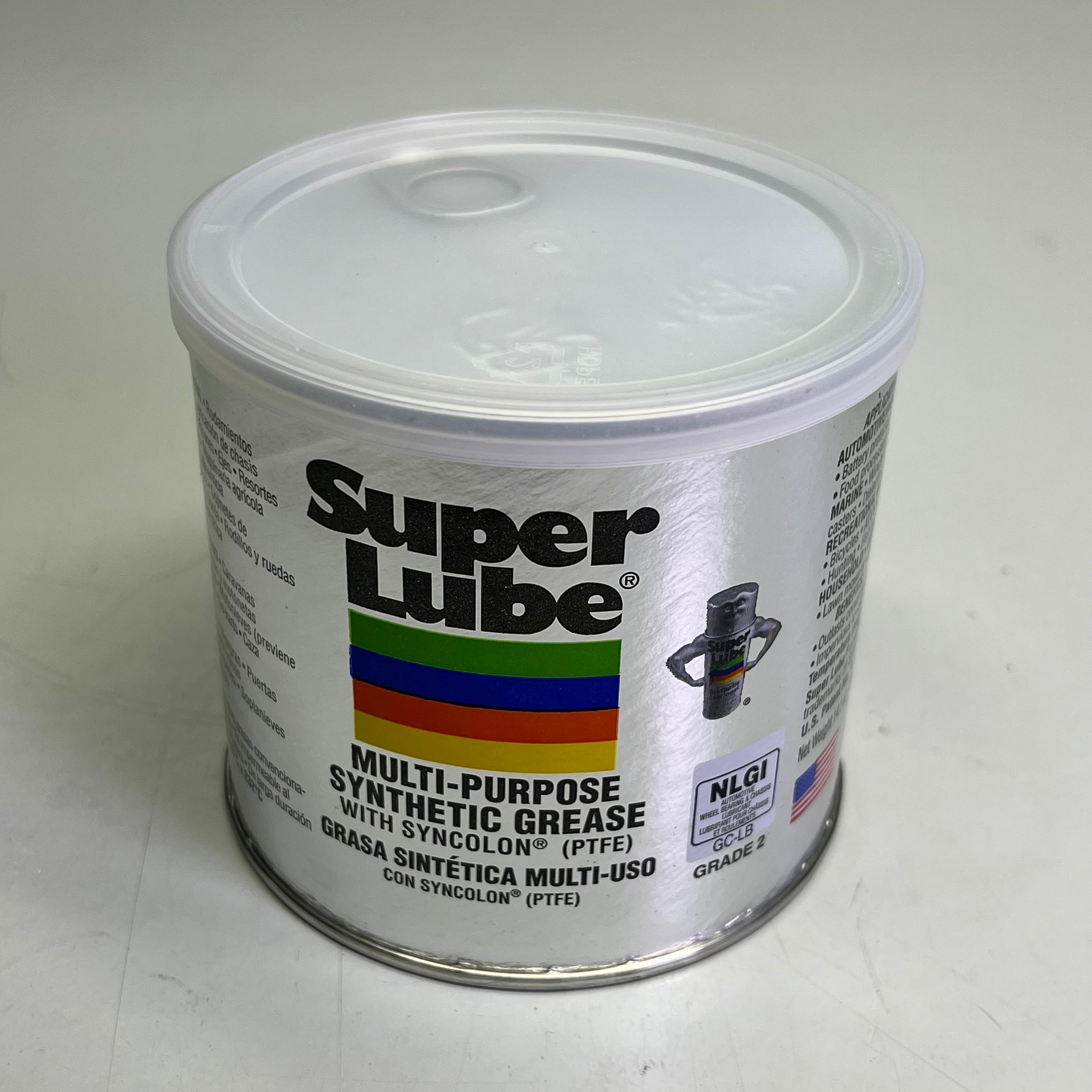 SUPER LUBE Synthetic General Purpose Grease 14 Oz NLGI 2 Translucent 4 ...