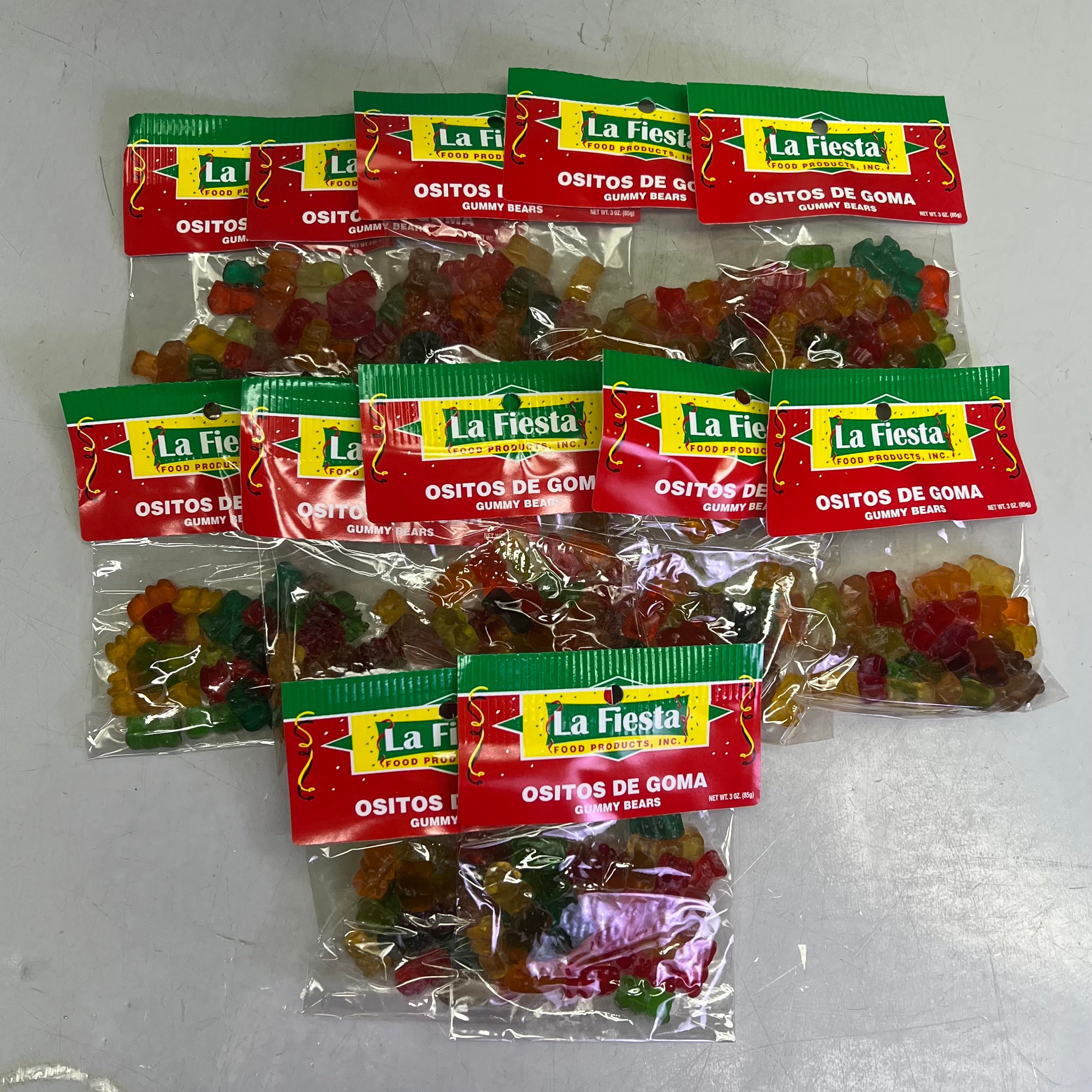 LA FIESTA (12 PACK) Ositos De Goma Gummy Bears Candy Snack 3 oz – PayWut