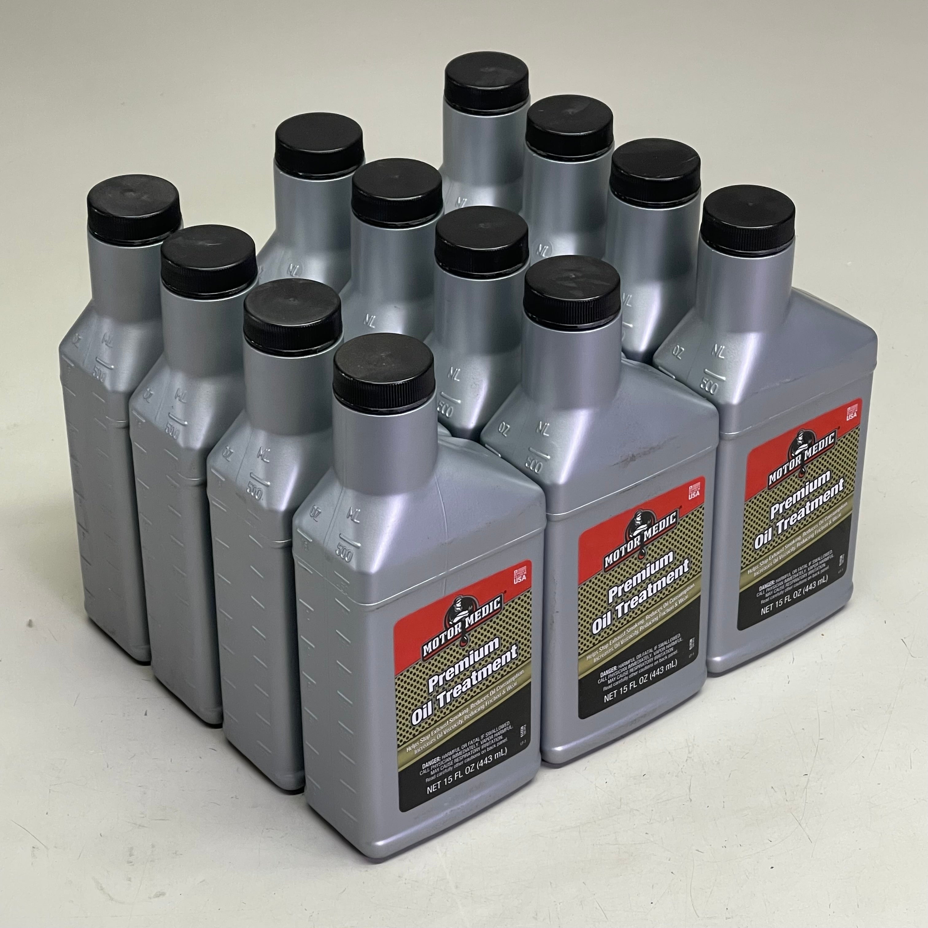 MOTOR MEDIC (12 PACK) Premium Oil Treatment 15 fl oz Grey M3215 – PayWut