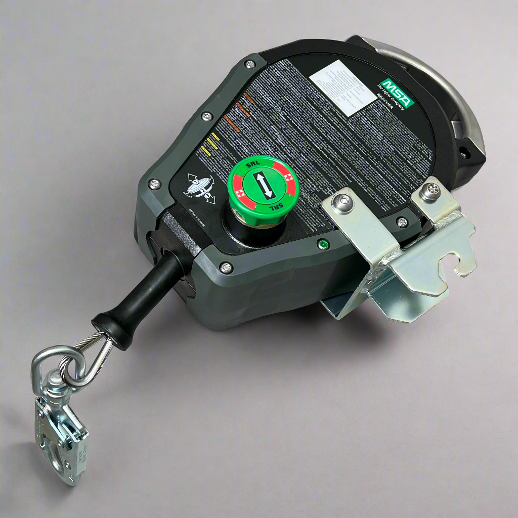 MSA Workman Rescuer 50 ft Stainless Steel Cable 400 lb Cap 3/16" Thick ...