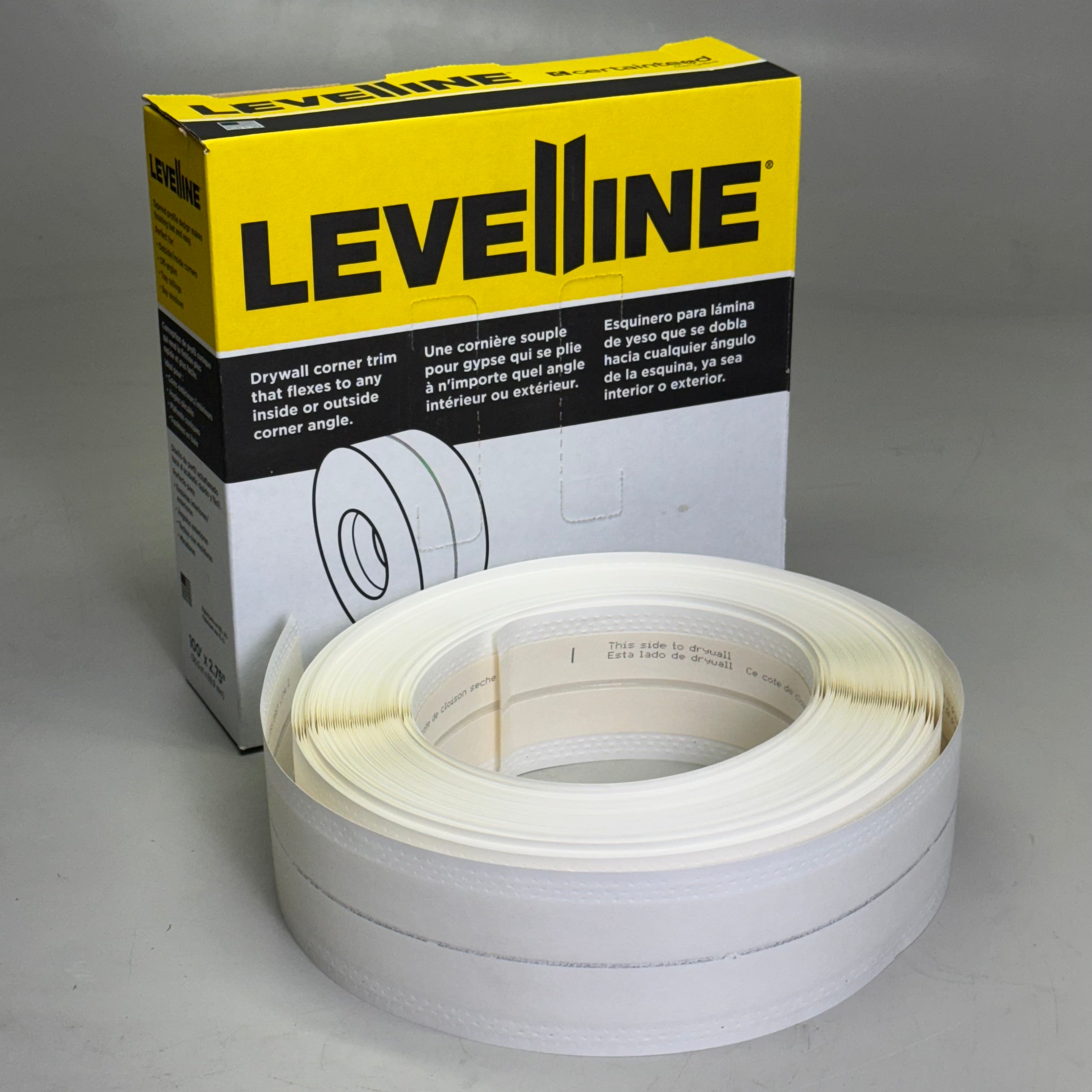 LEVELLINE 1 Roll Drywall Corner Tape Sz 100’ x 2.75” White – PayWut