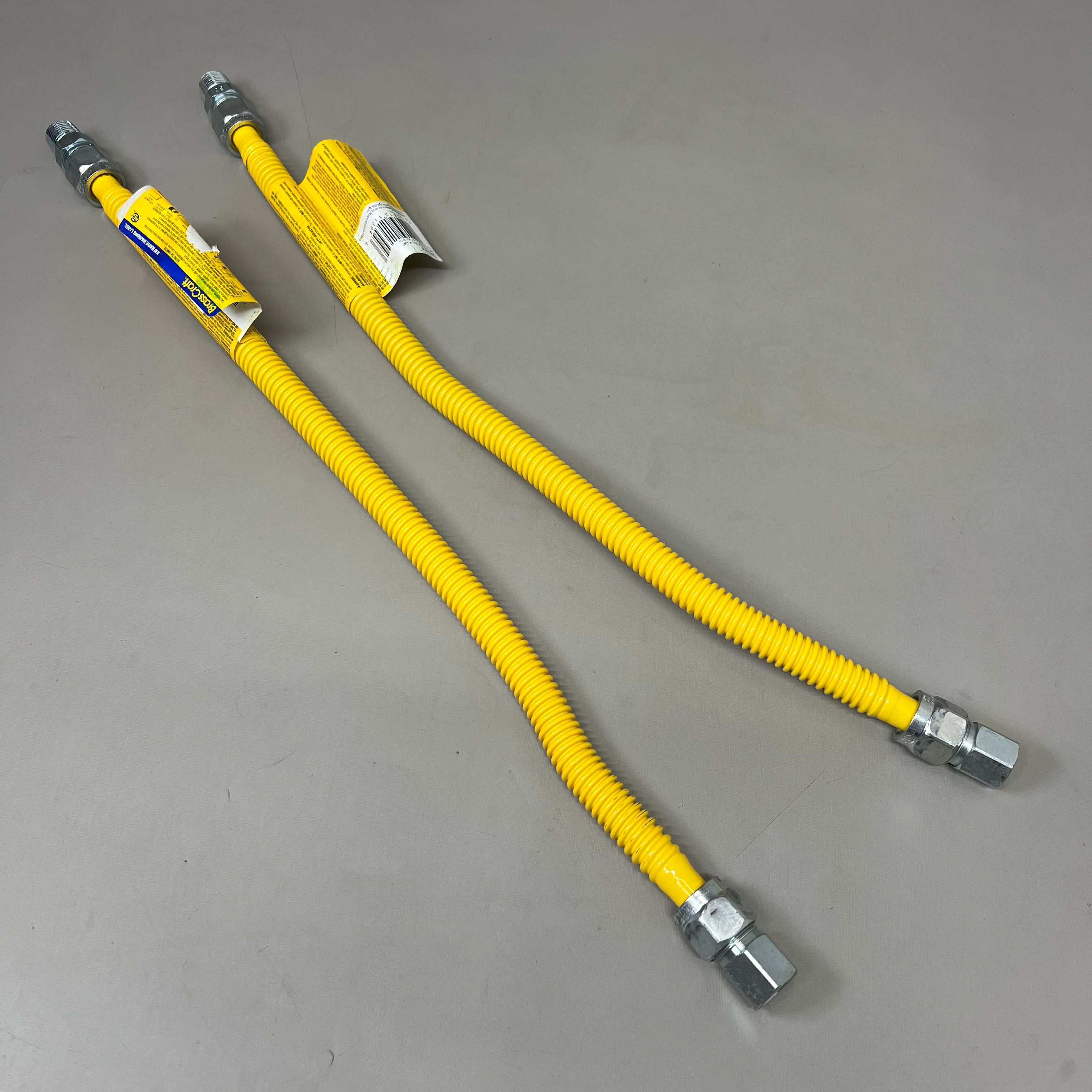 BRASSCRAFT (2 PACK) Gas Appliance Connector 1/2" FIP&MIP (5/8" O.D.) C ...