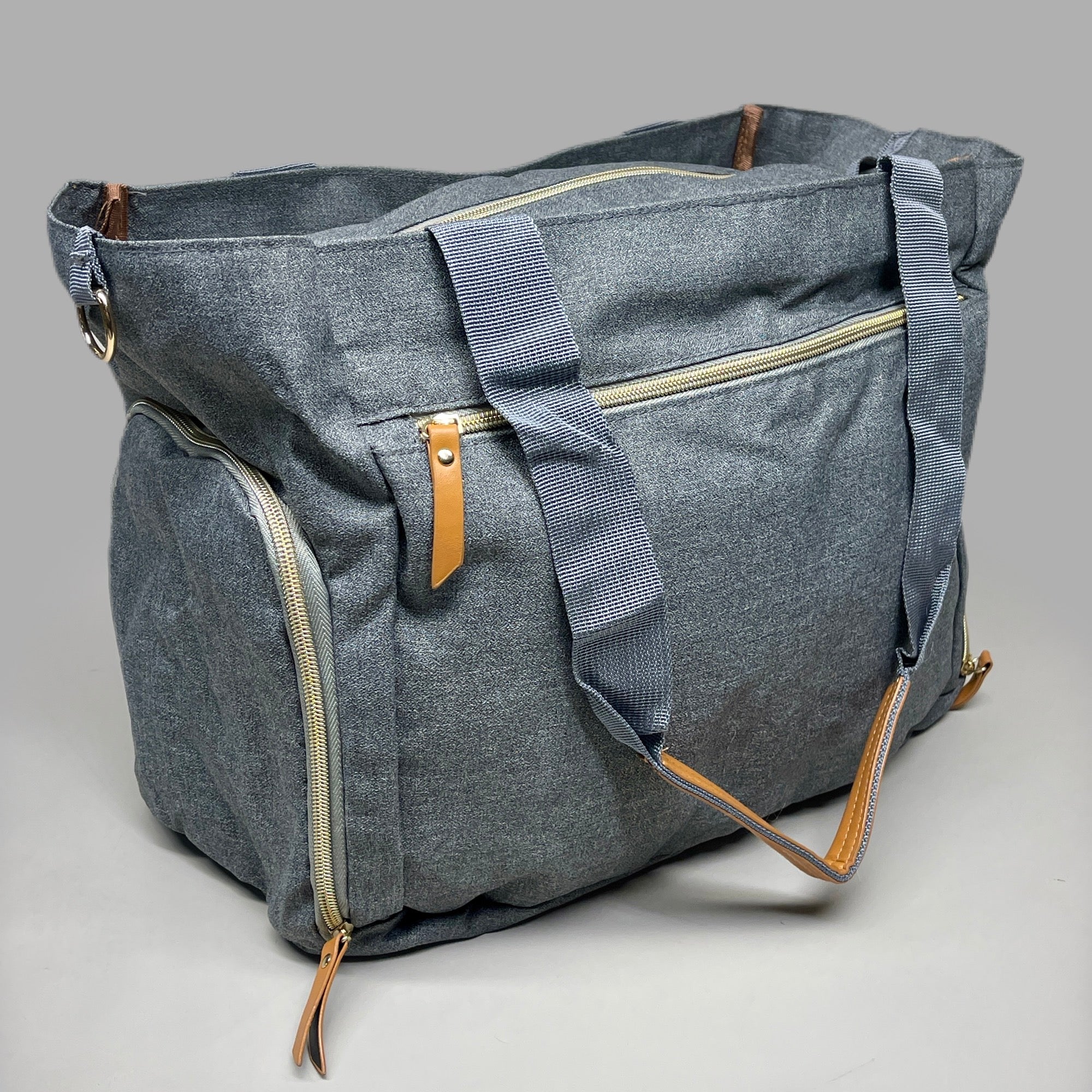 Large Tote / Diaper Bag w/ Changing Pad & Multiple Compartments Heathe ...
