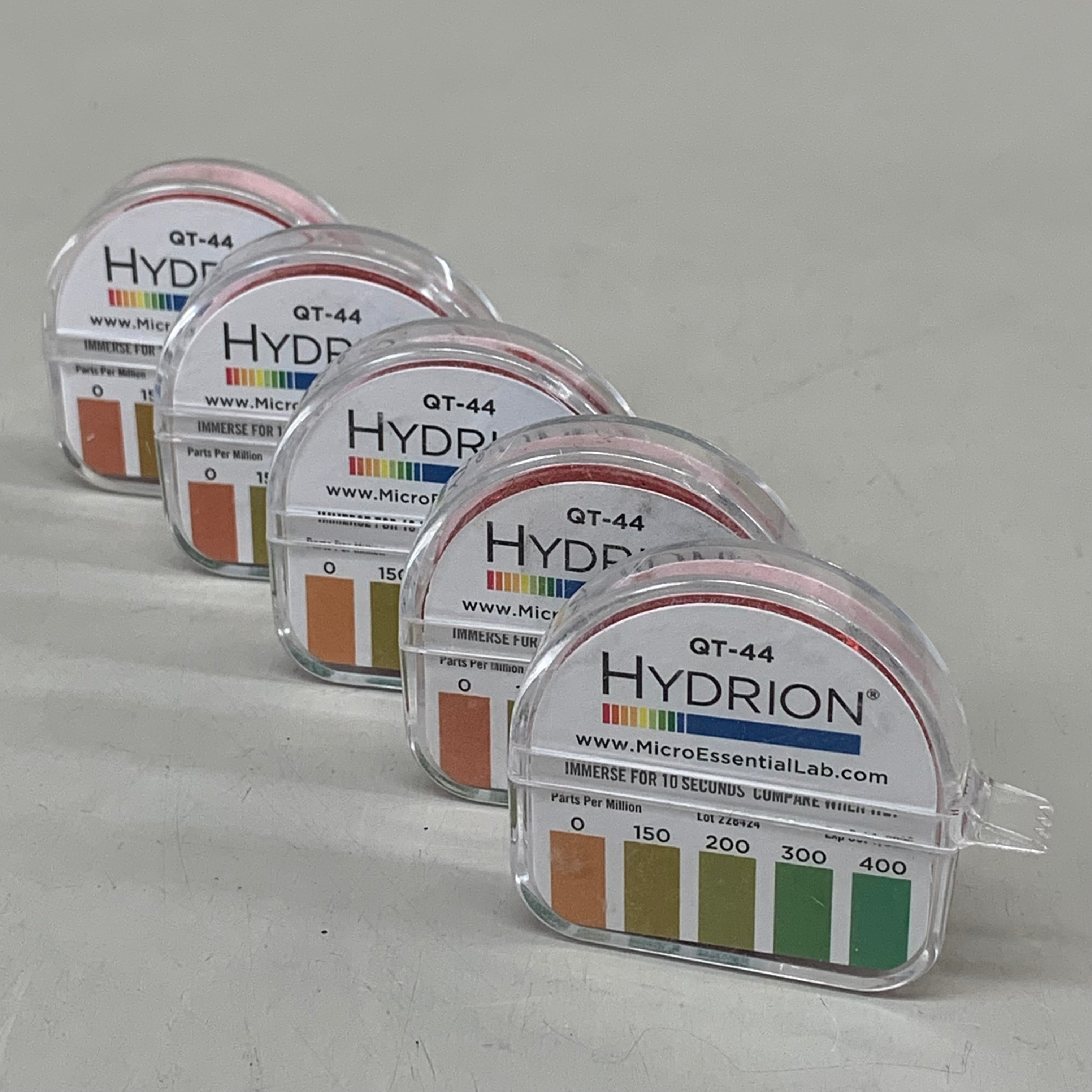 HYDRION (5 Pack) Hydrion Quat Test Kit 0-44 PPM Red QT-44 – PayWut