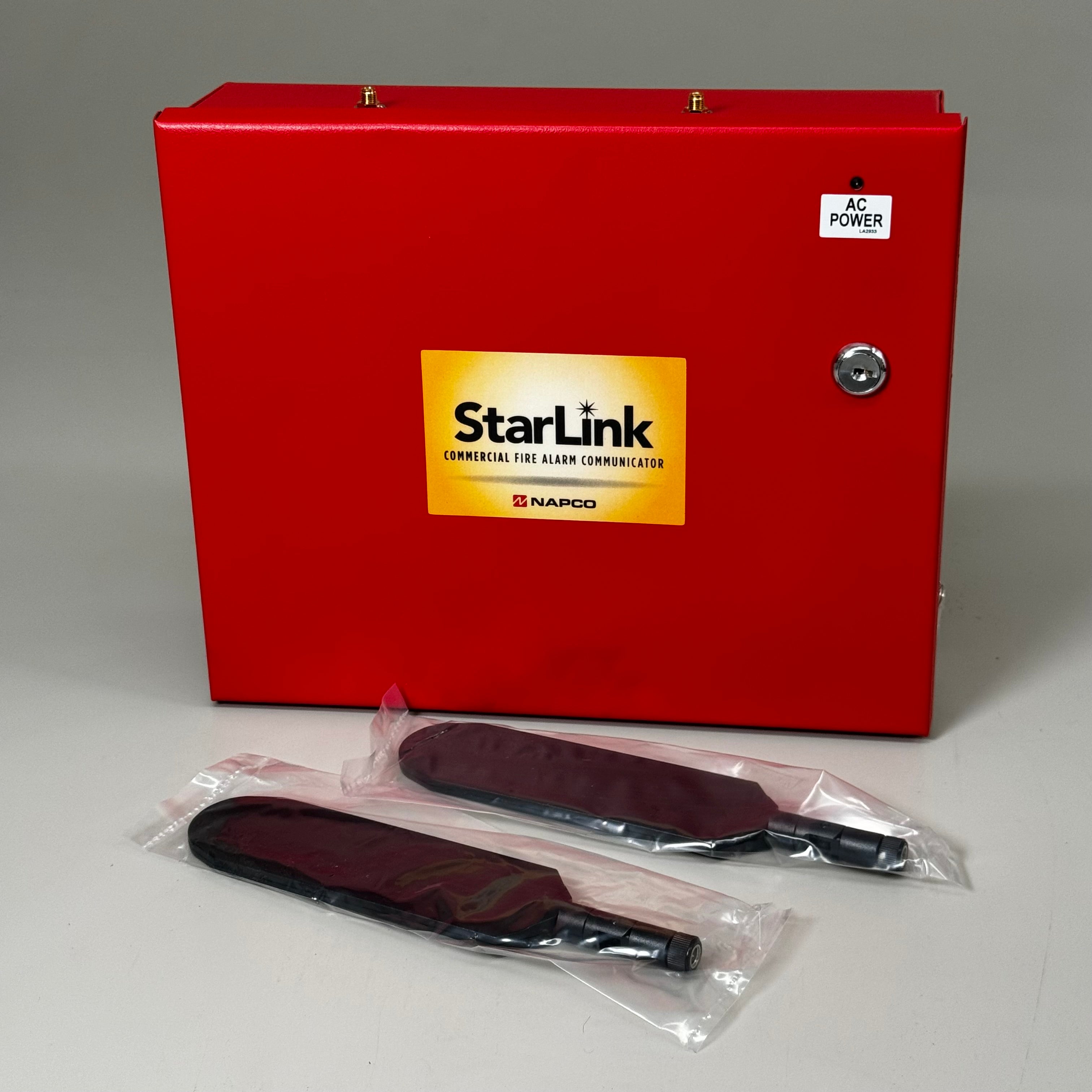 NAPCO Fire Alarm Communicator in Locking Metal Mercantile Enclosure SL ...