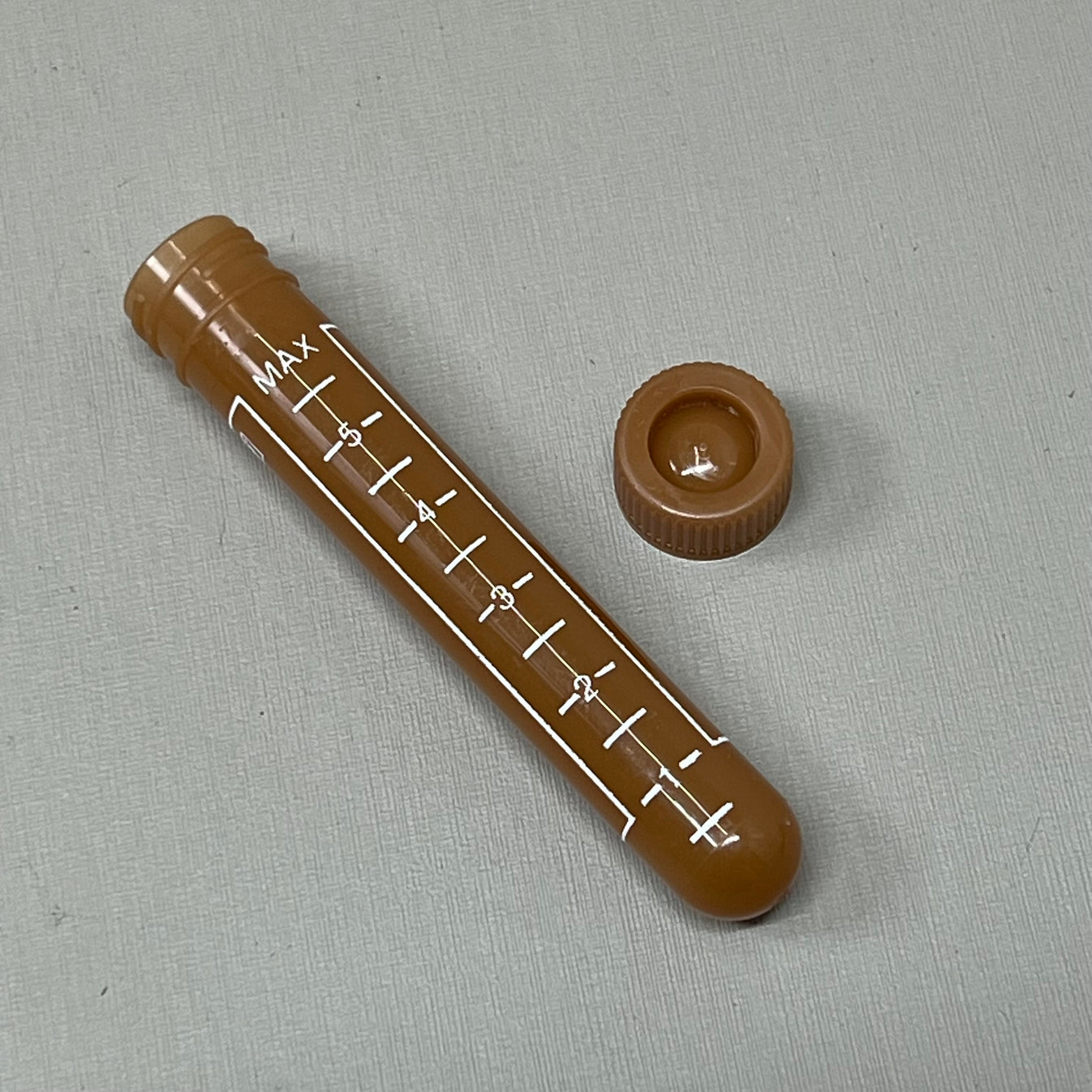 LABCORP Screw cap Tubes Round Base 13X82mm pp Grade Amber 100pcs 4mL 4 ...