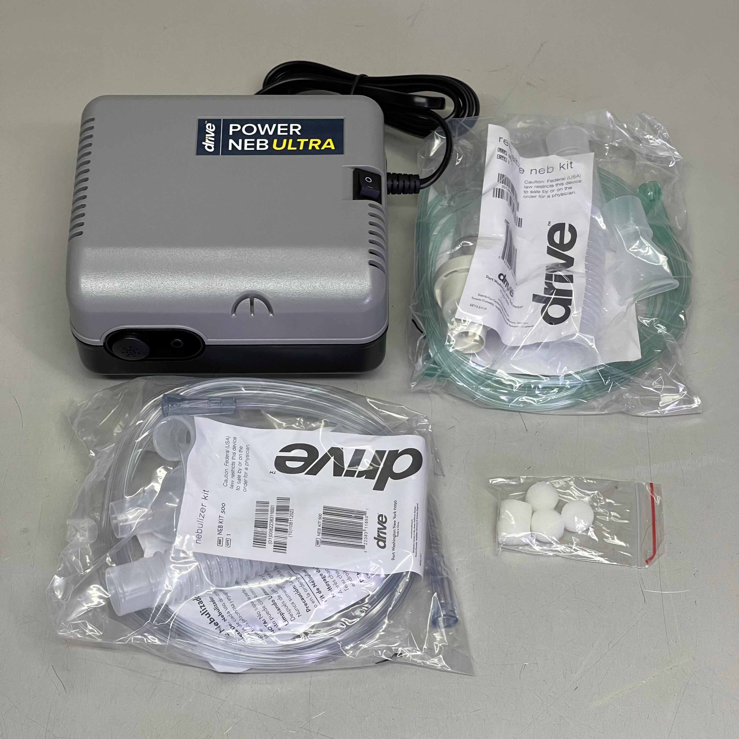 ZA@ DRIVE Power Neb Ultra Compressor Nebulizer, Reusable & Disposable ...