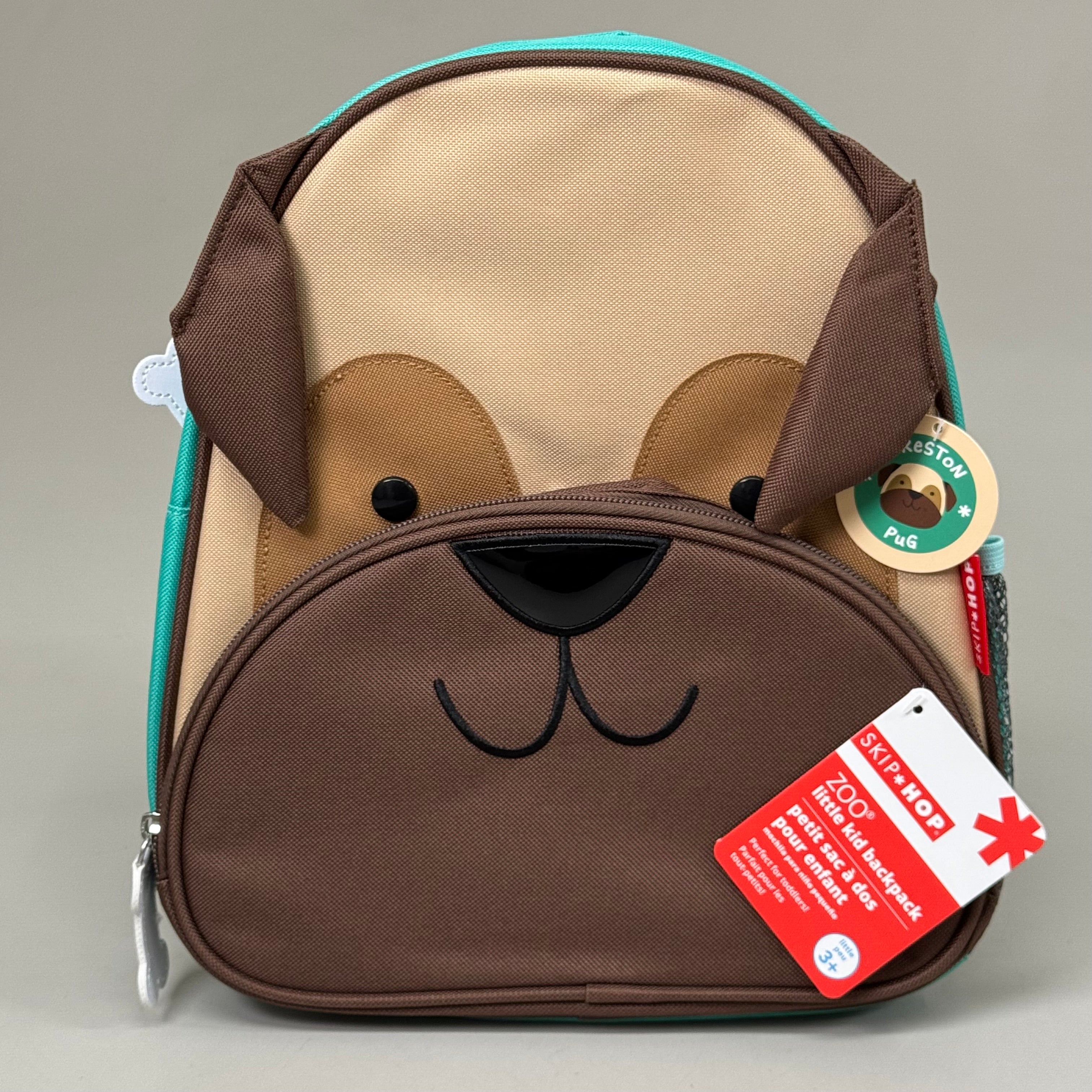 SKIP HOP Zoo Mini Backpack w/ Safety Harness Pug Ages 1-4 yrs Old 9L75 ...