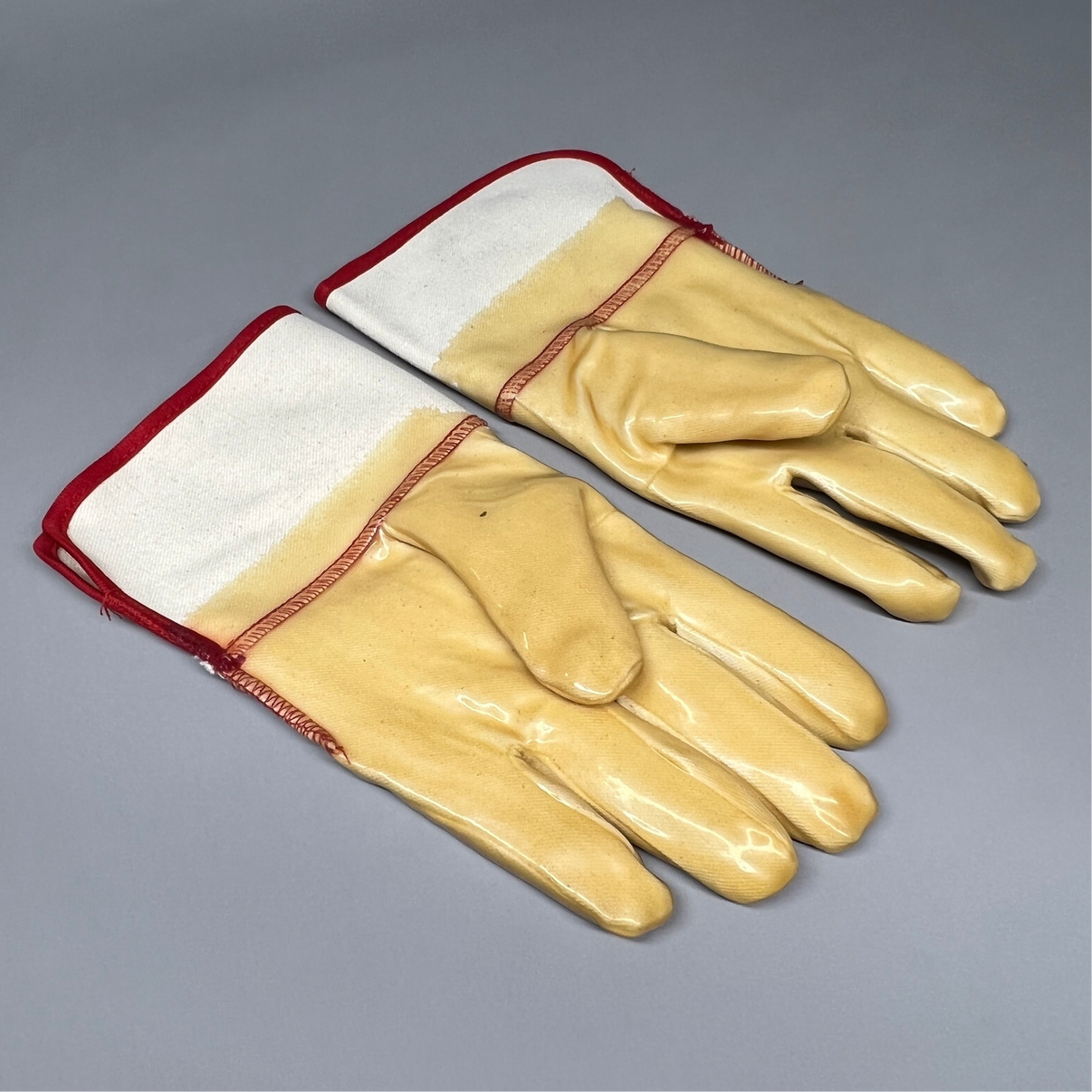 CRL Gauntlet Cuff Gloves Smooth Natural Rubber Coating Palm 1 Pair, #1 ...