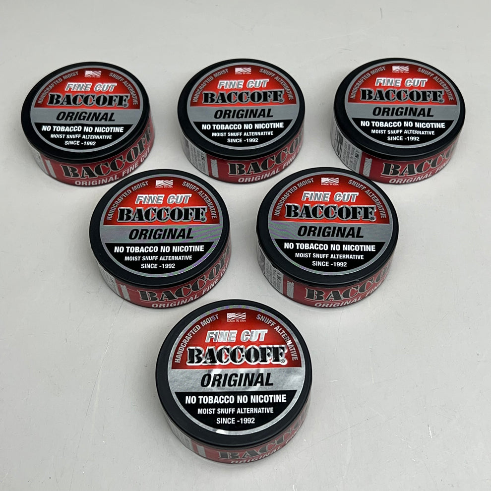 ZA@ BACCOFF (6 PACK) Fine Cut Original Chew Flavor Pouches 1.1 oz BB 1 – PayWut