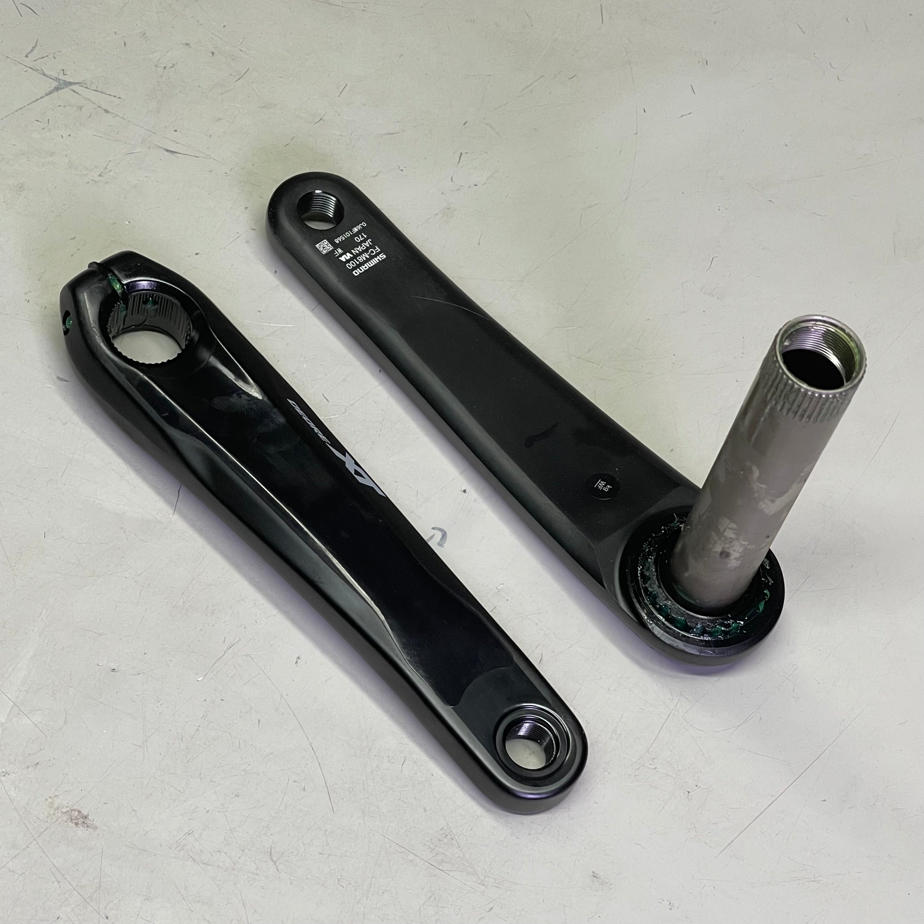SHIMANO Deore XT Crankset 12-Speed 8.5" x 2" x 1" Black FC-M8100-1 – PayWut