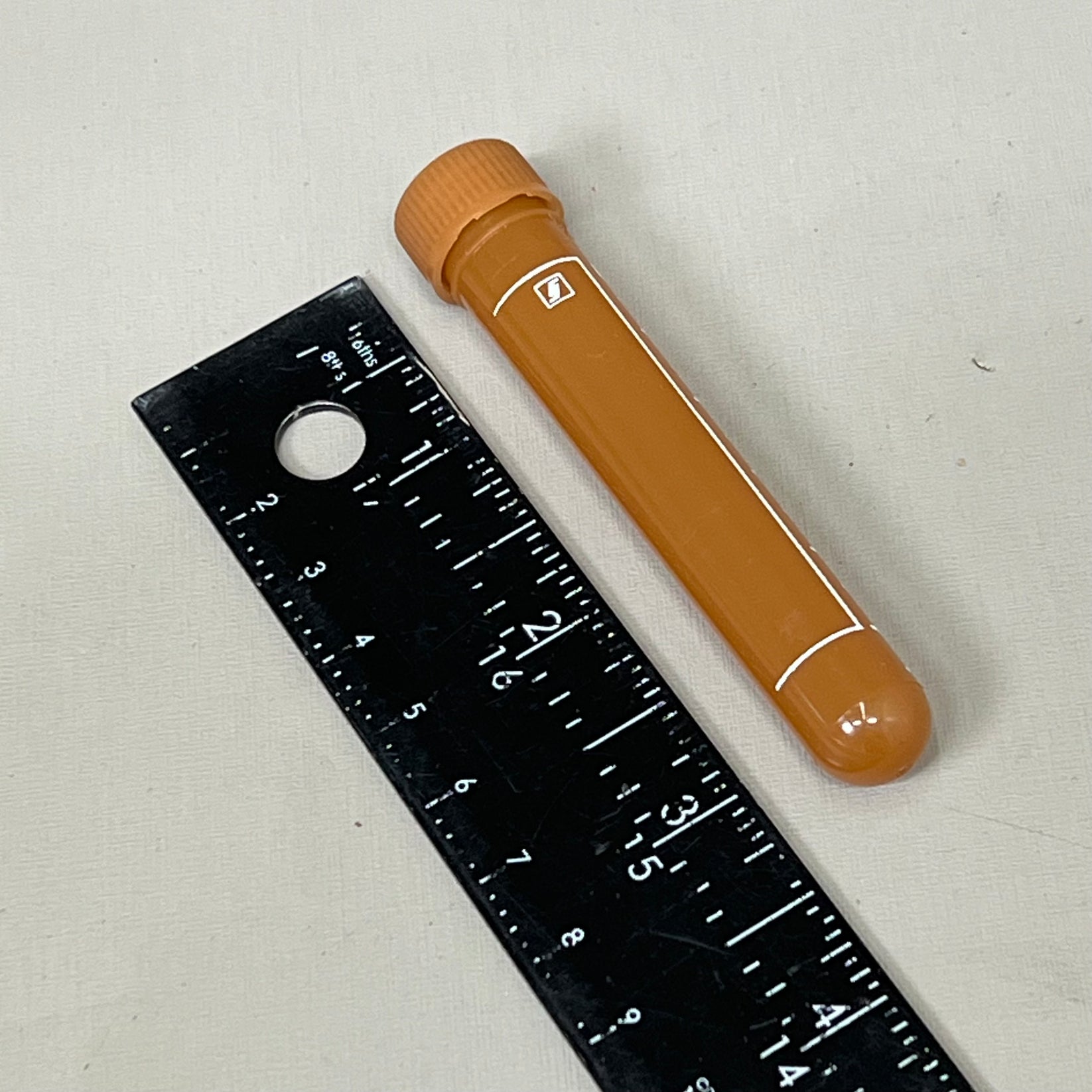 LABCORP Screw cap Tubes Round Base 13X82mm pp Grade Amber 100pcs 4mL 4 ...