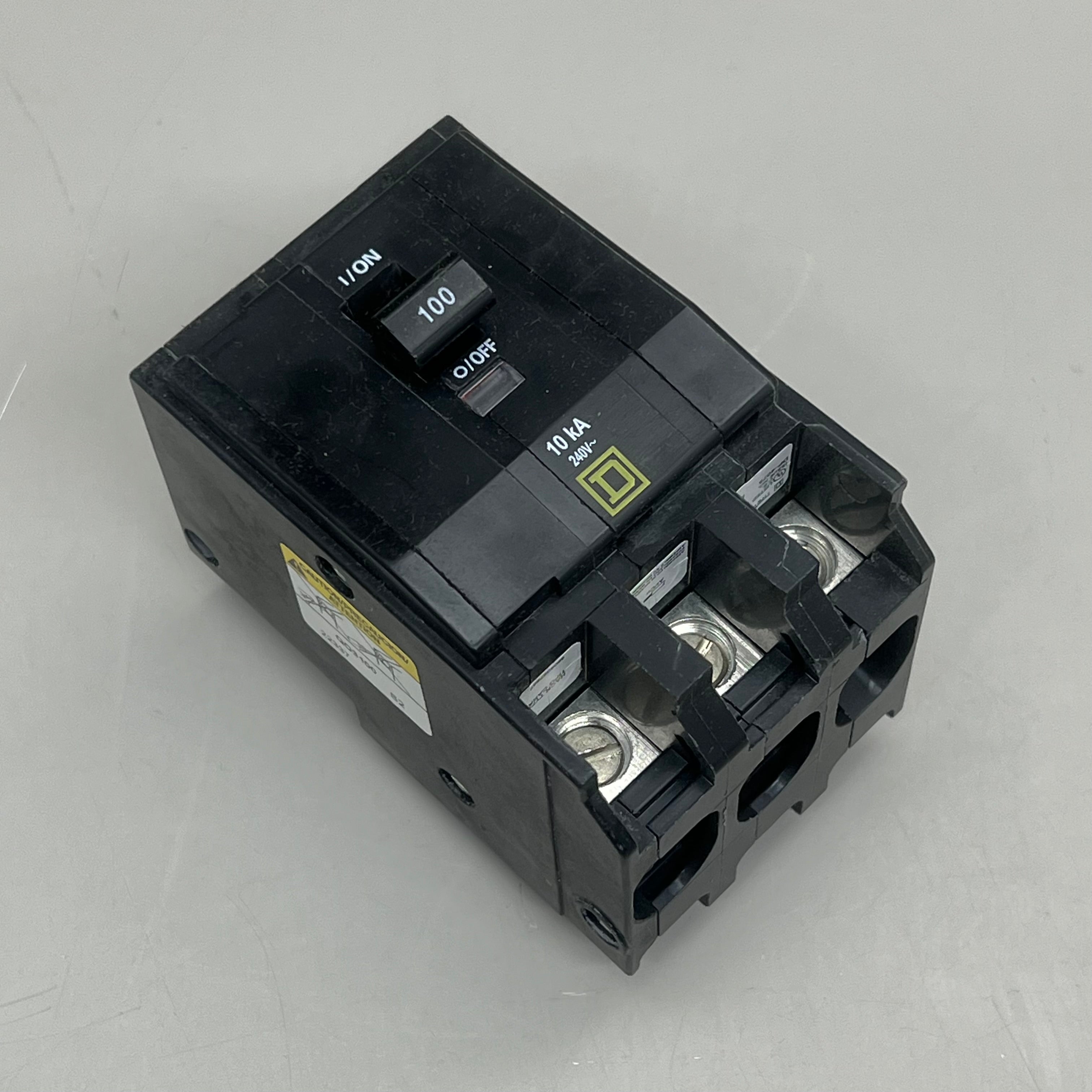 SQUARE D 100 Amp Circuit Breaker Plug-On 3 Pole 240 Volt QO3100 – PayWut