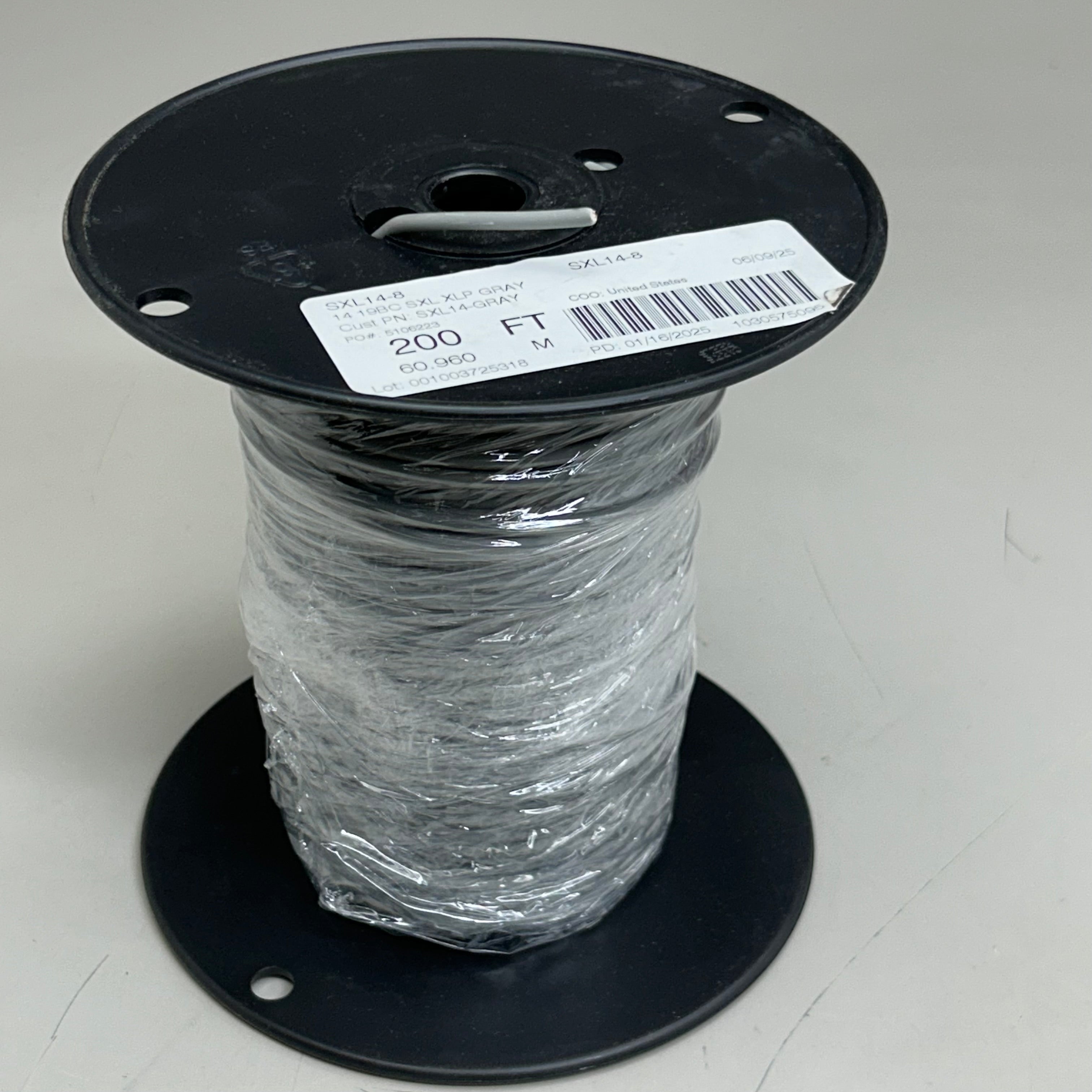Stranded Bare Copper Encore Wire Material 200' Grey SXL14-8 – PayWut