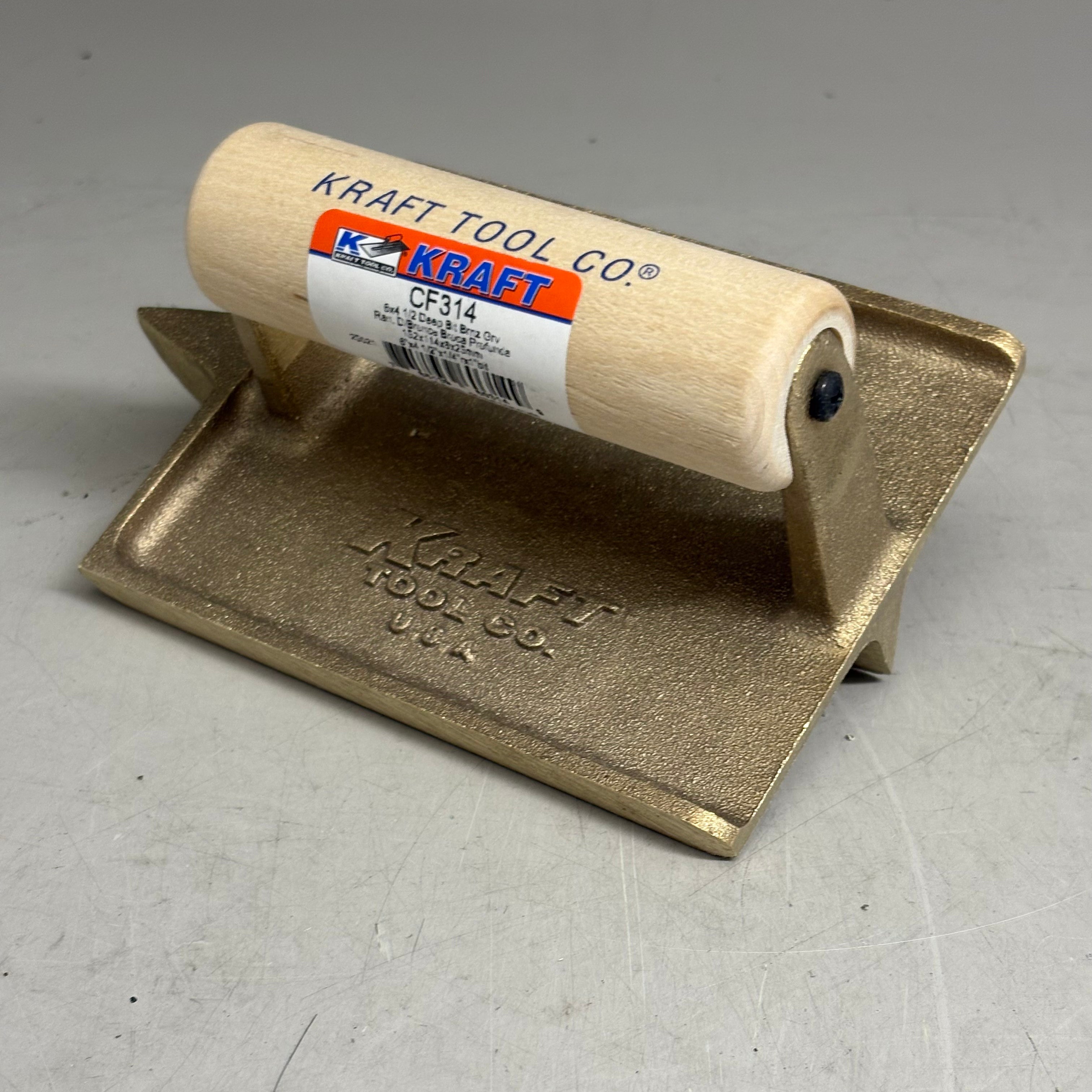 KRAFT TOOL CO Deep Bit Bronze Groover with Wood Handle 6" x 4-1/2" 1/4 ...