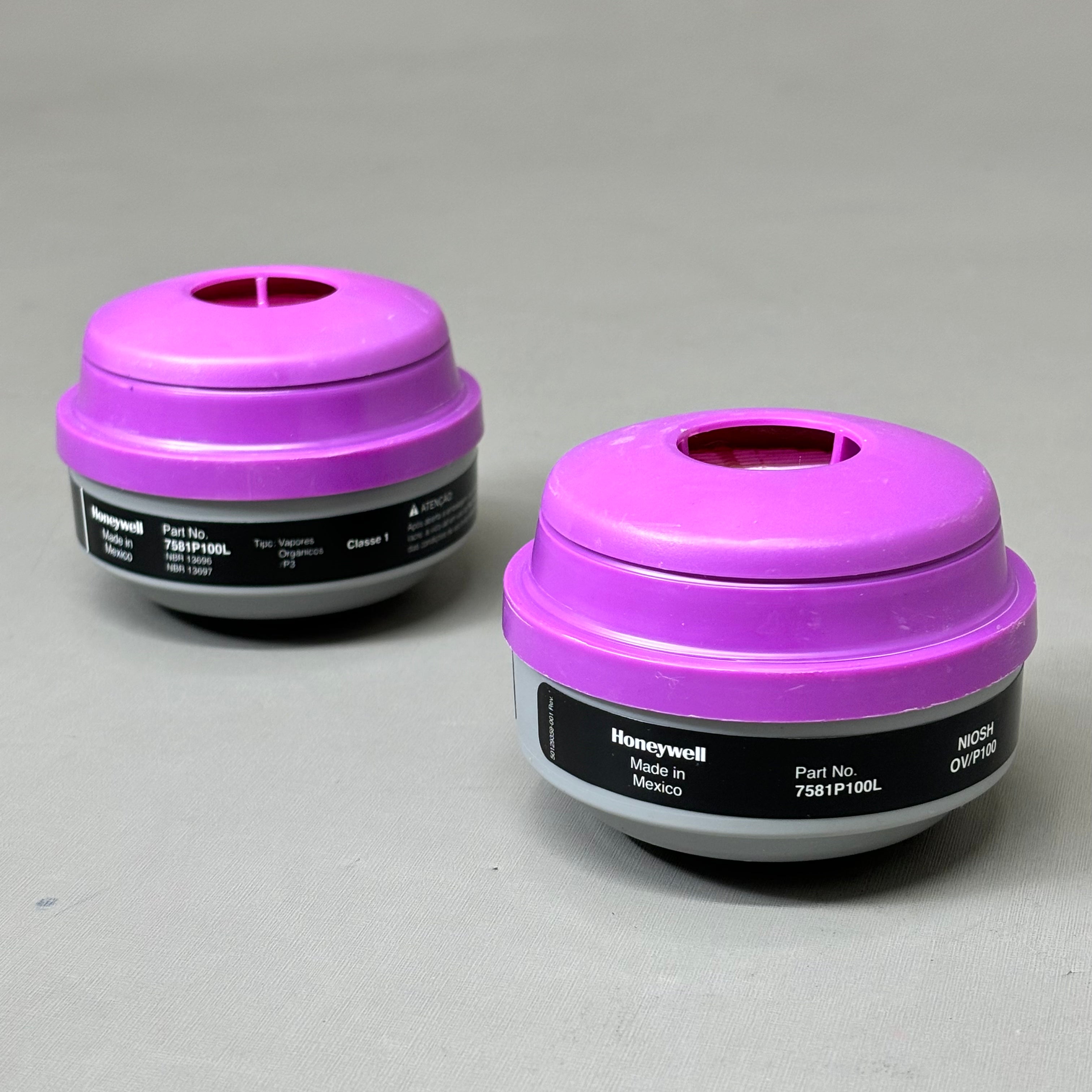HONEYWELL (2 PACK) Organic Vapor Cartridges P100 Particulate Filter 75 ...