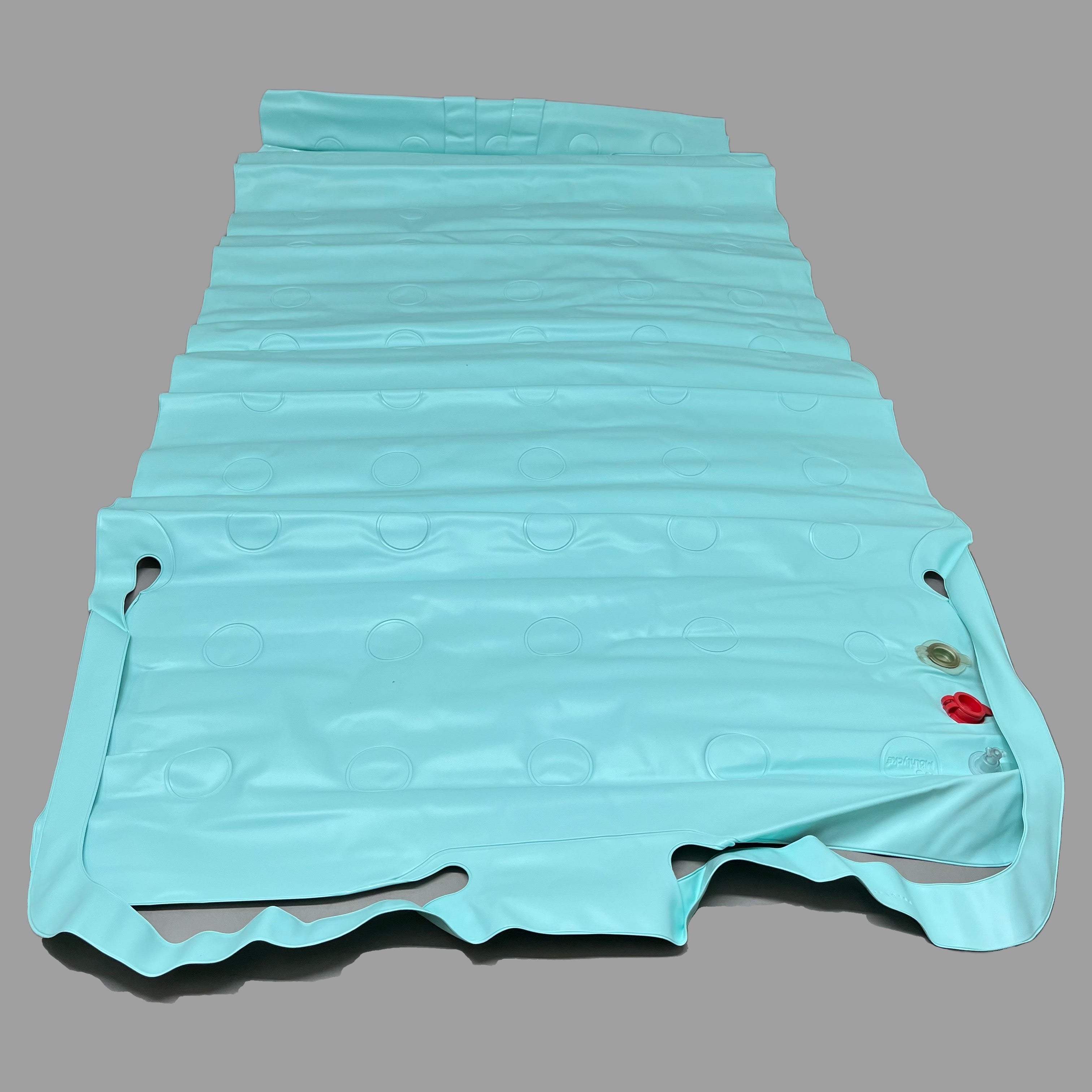 MOLNLYCKE Inflatable Static Air Mattress w/ Hand Pump Twin Teal 140010 ...
